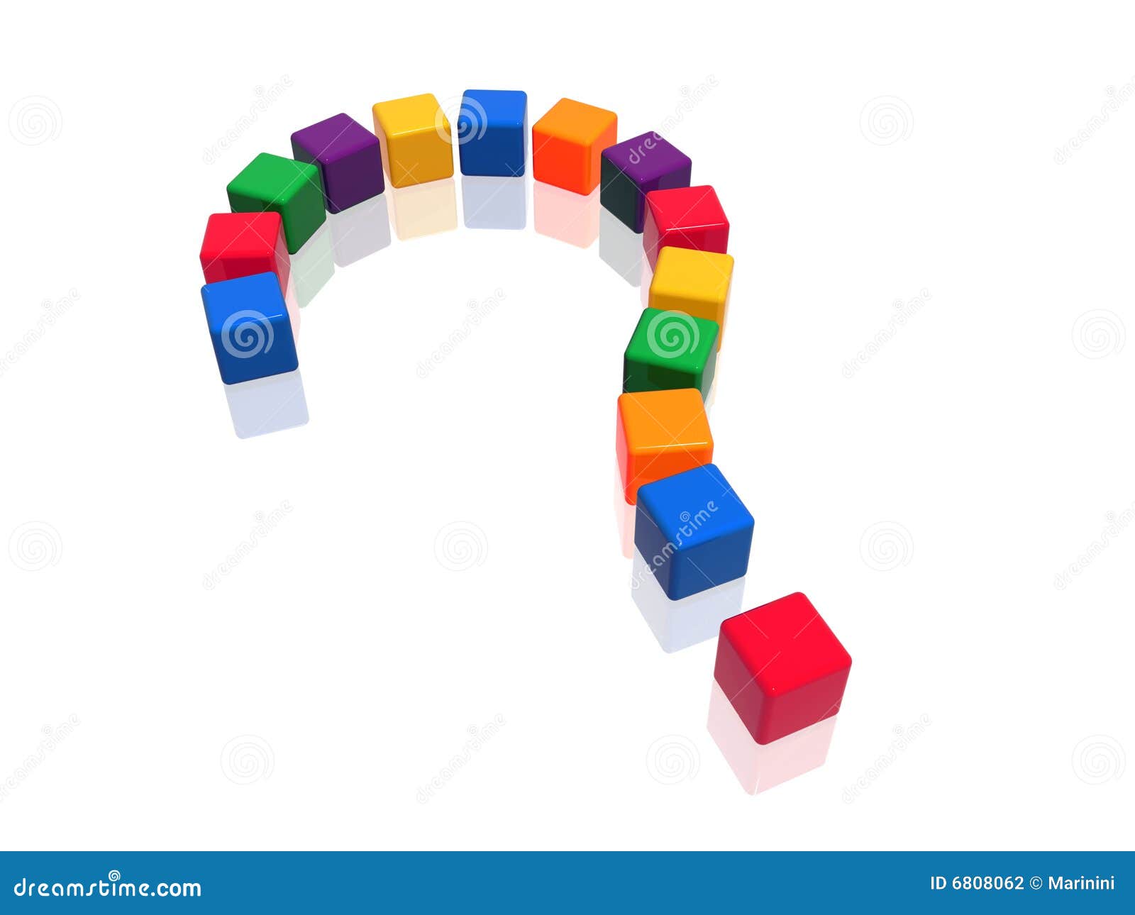 Question-mark in colour stock illustration. Illustration of agreement ...