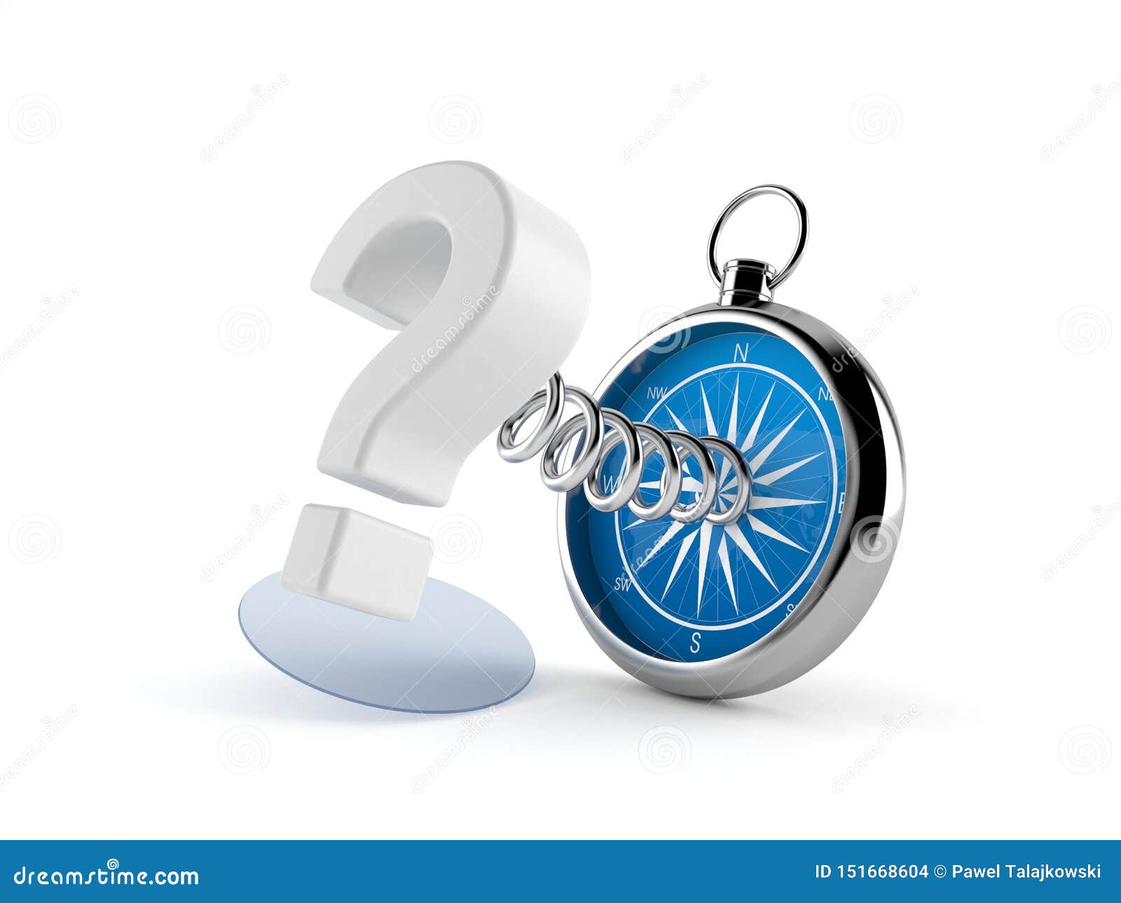 Question mark with compass stock illustration. Illustration of ...