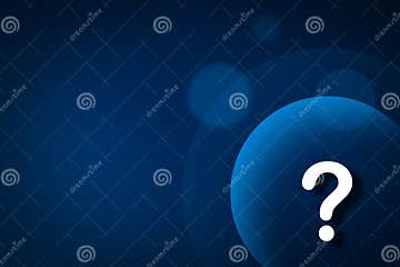 Question Mark Concept on Blue Background, Digital Question Mark ...