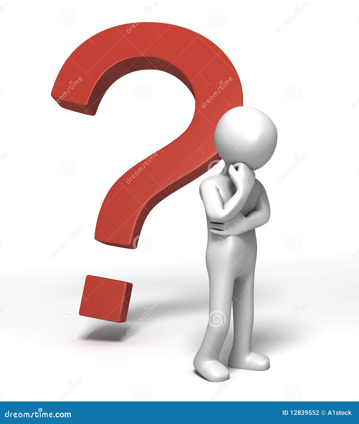 Question Mark Contemplation Stock Illustration - Illustration of ...