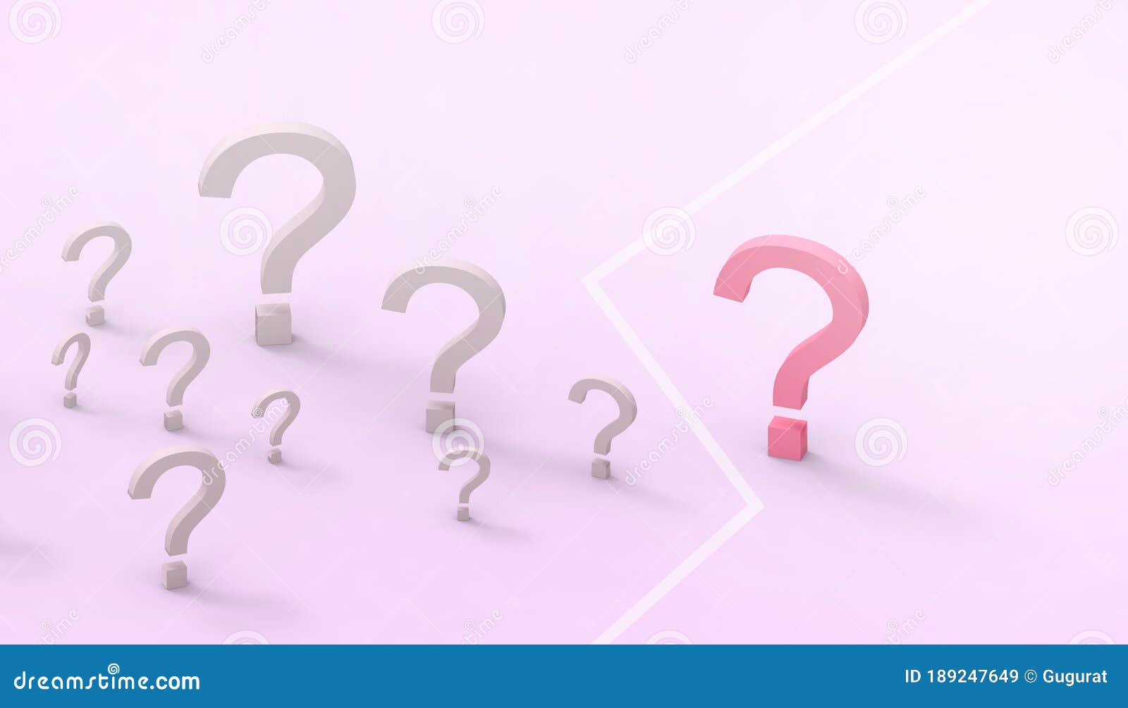 Question Mark Creative Idea Ladder of Success and Geometric Square ...