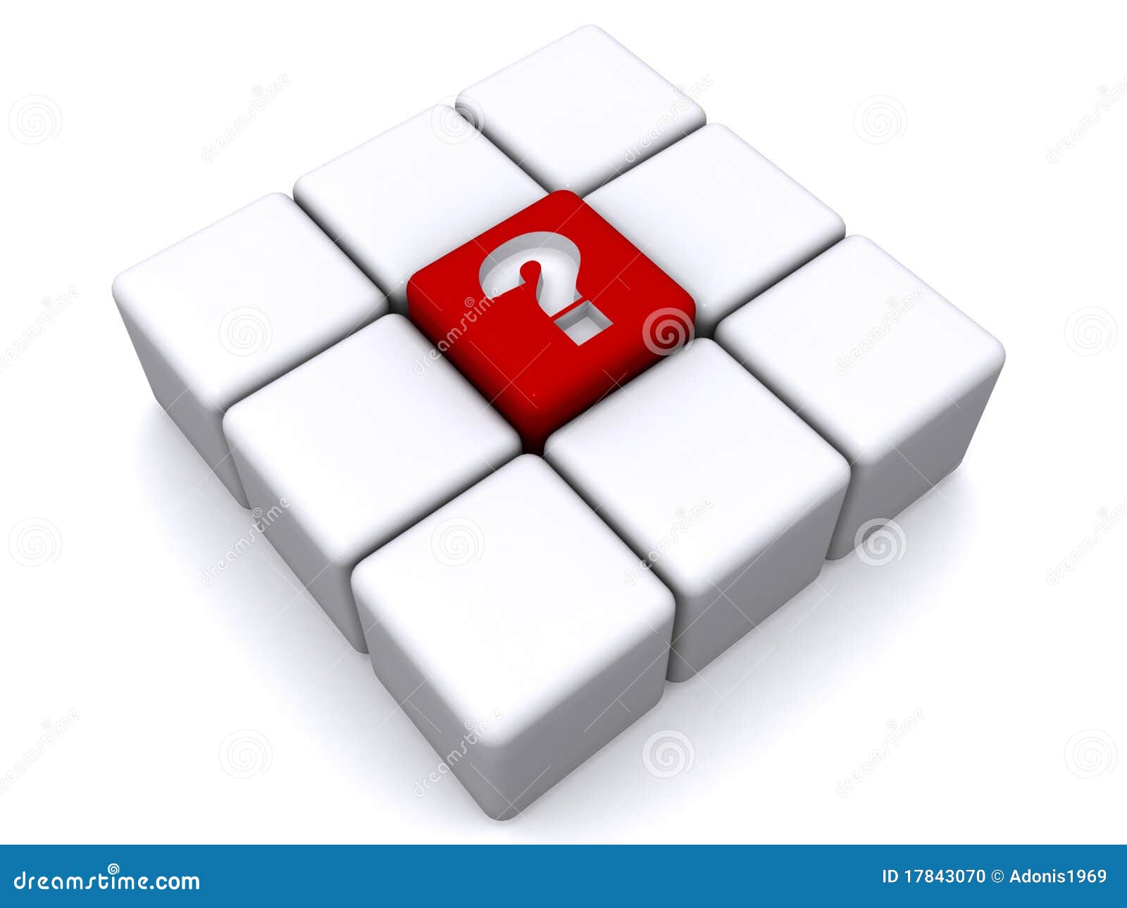 Question mark cubes stock illustration. Illustration of mark - 17843070