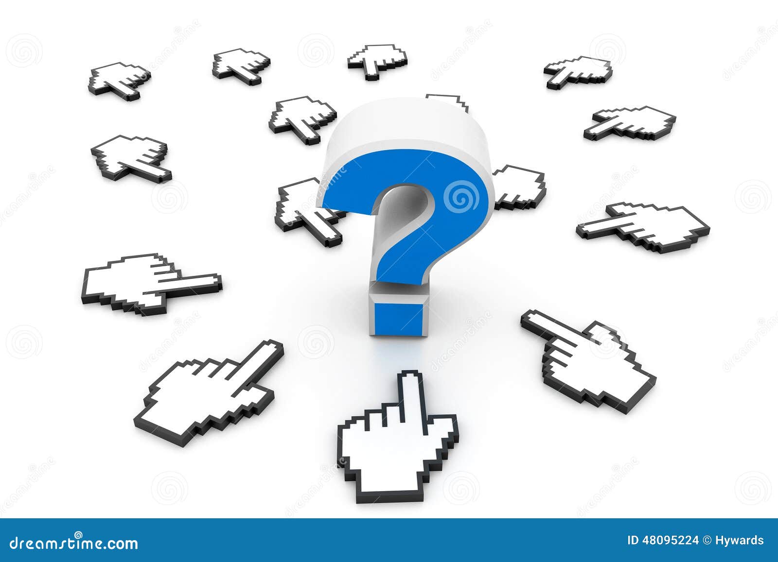 Question Mark And Cursors Royalty-Free Stock Image | CartoonDealer.com ...