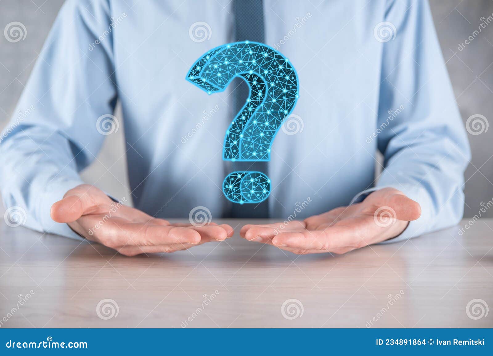 Question Mark. 3d Abstract on Dark Background with Dots and Stars. Ask ...