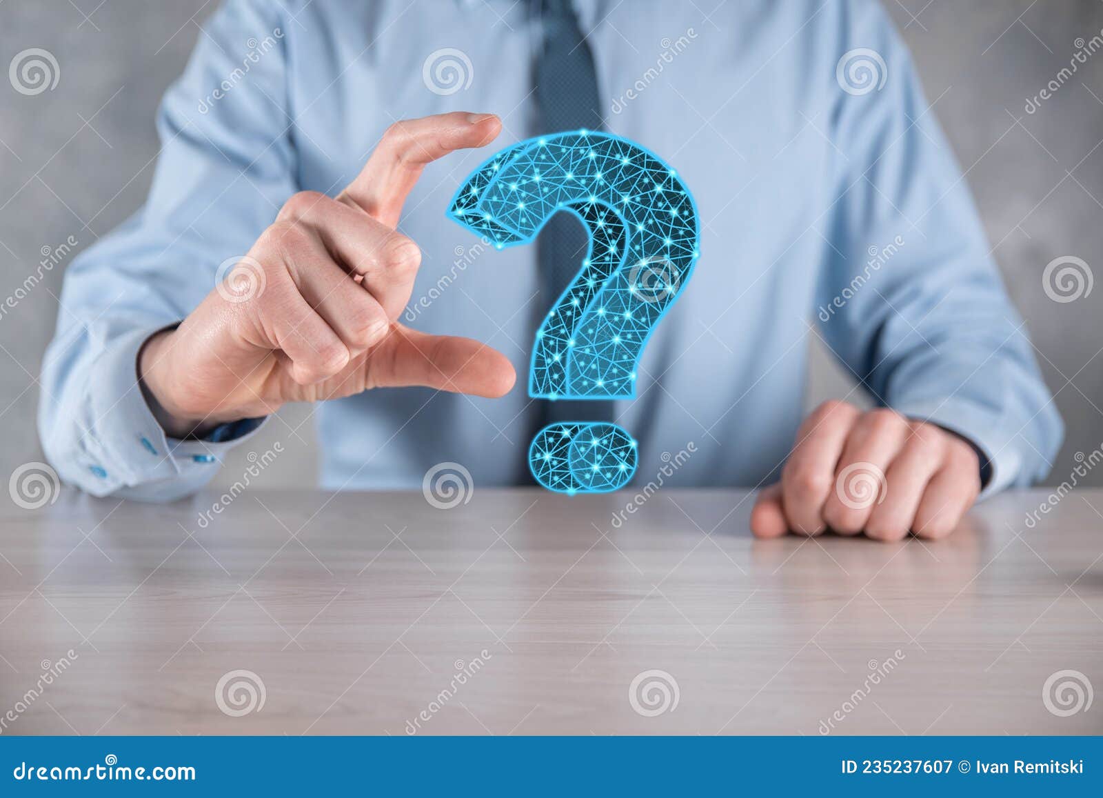 Question Mark. 3d Abstract on Dark Background with Dots and Stars. Ask ...