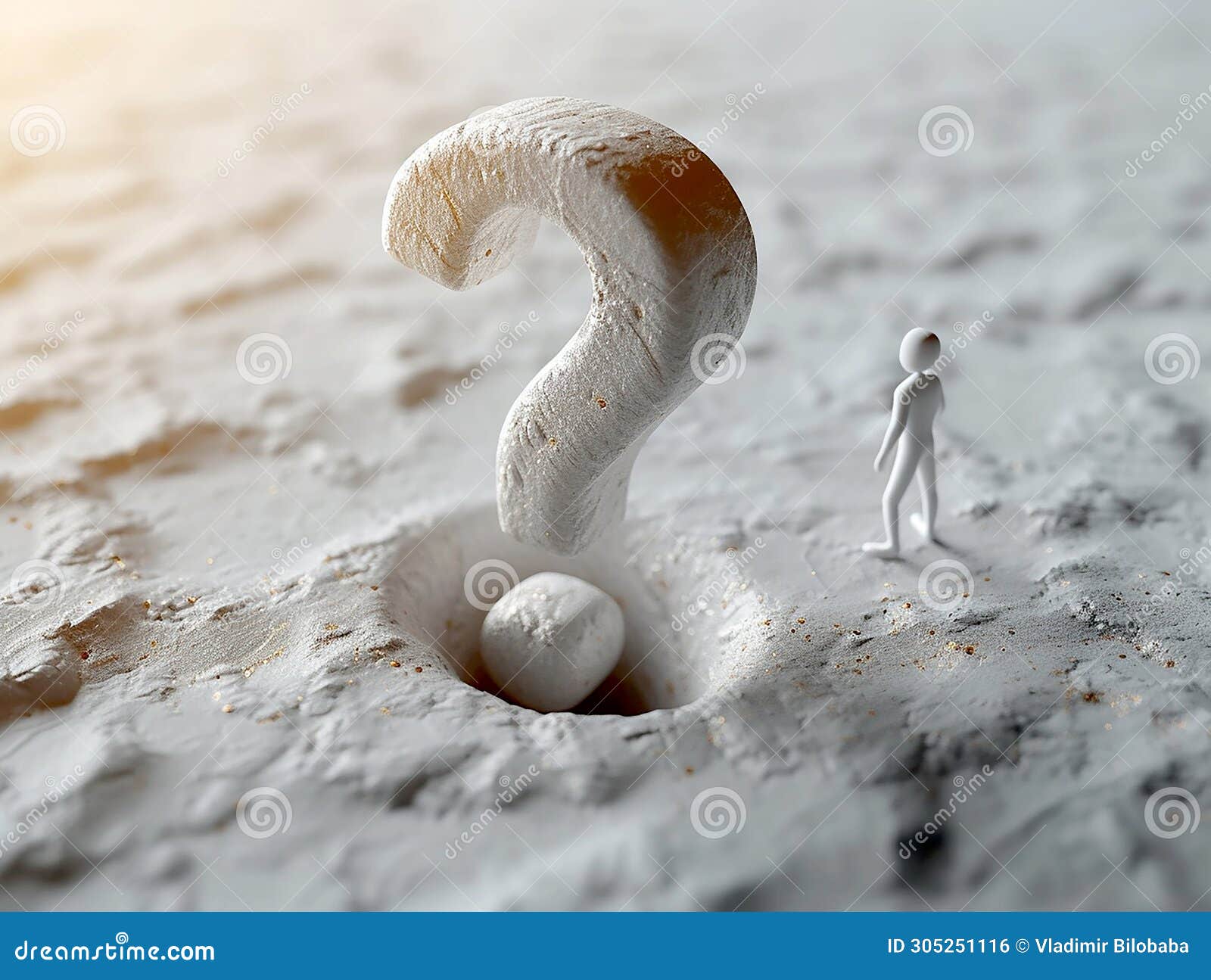 Question Mark 3D Illustration Stock Illustration - Illustration of ...