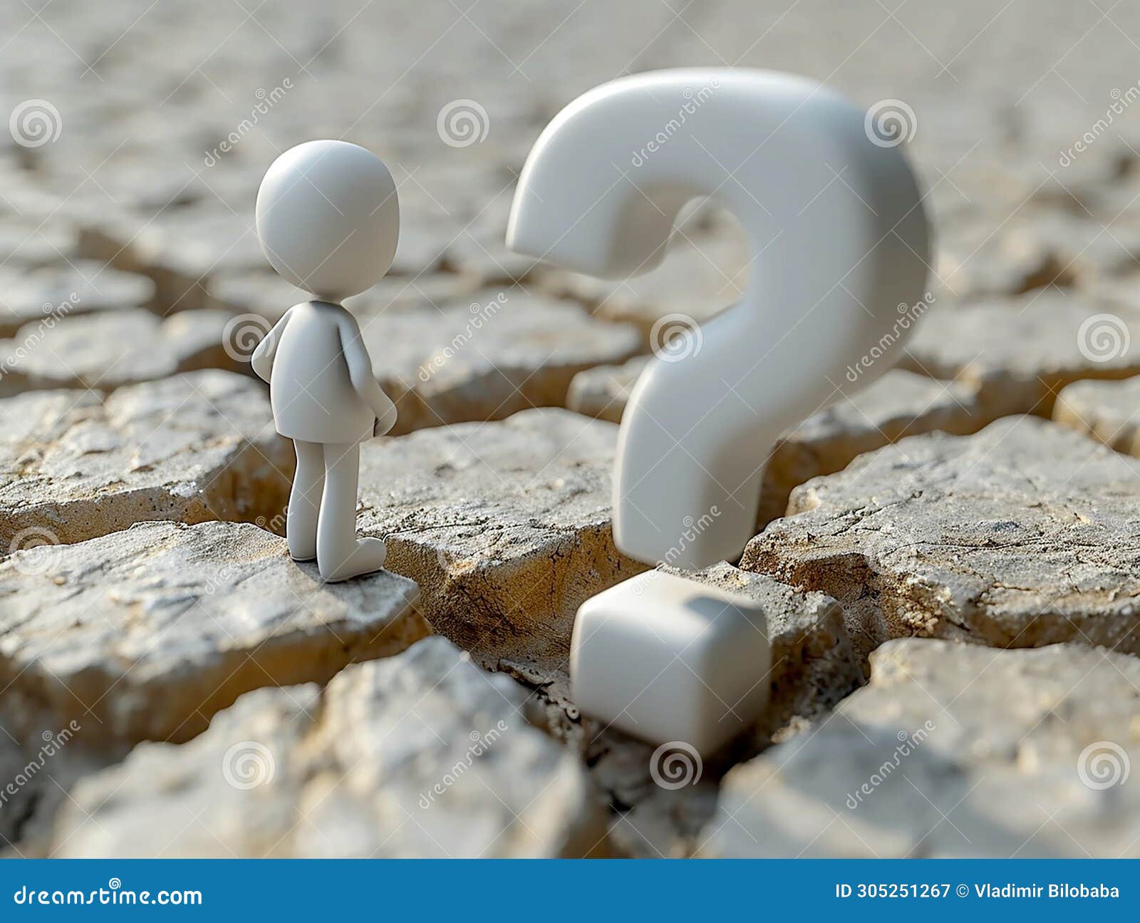 Question Mark 3D Illustration Stock Illustration - Illustration of ...