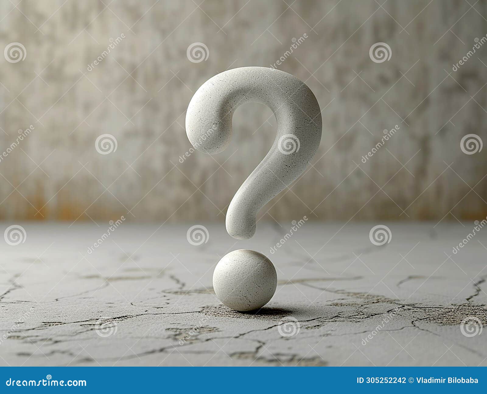Question Mark 3D Illustration Stock Illustration - Illustration of ...
