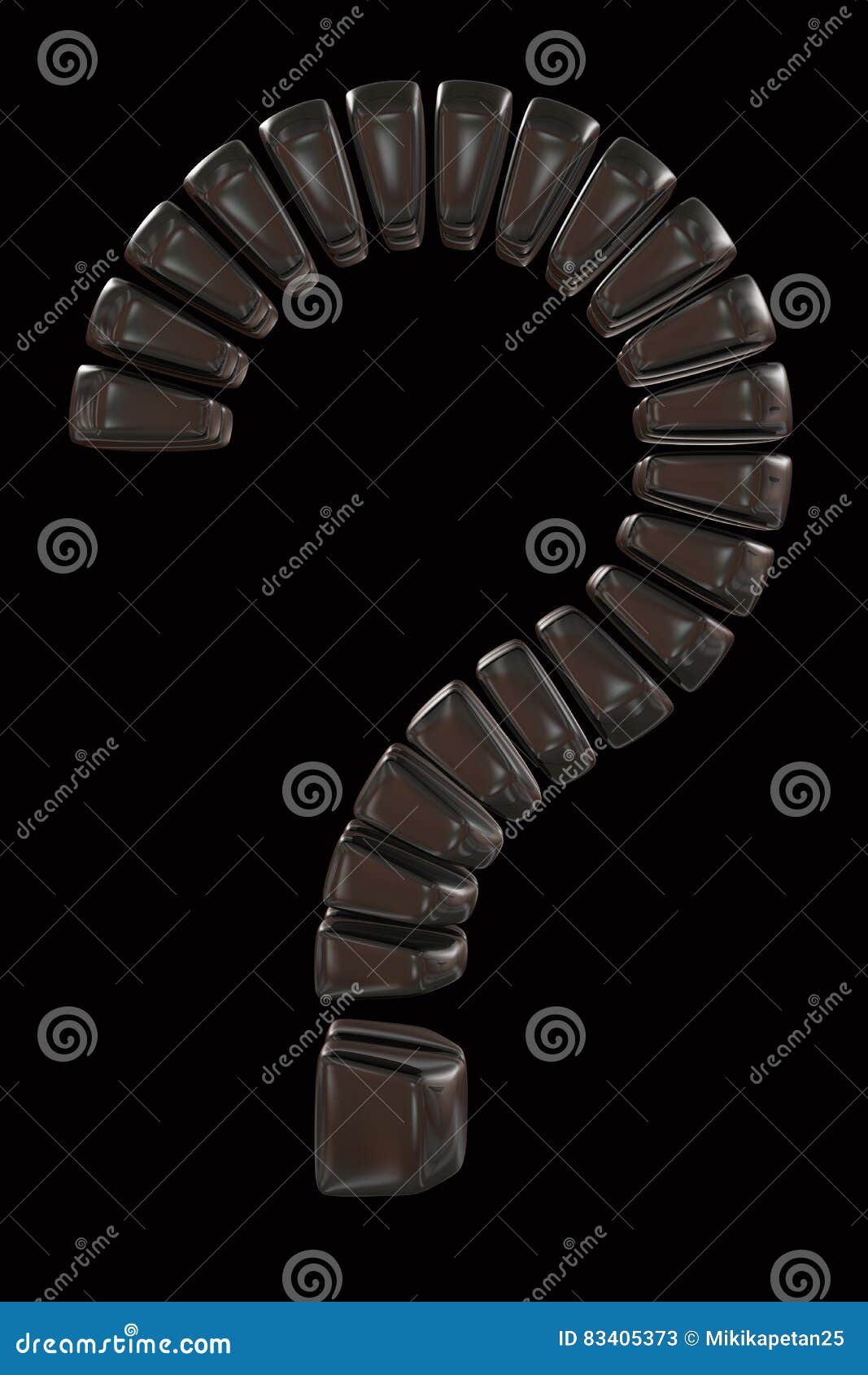 Question mark 3D render stock illustration. Illustration of character ...