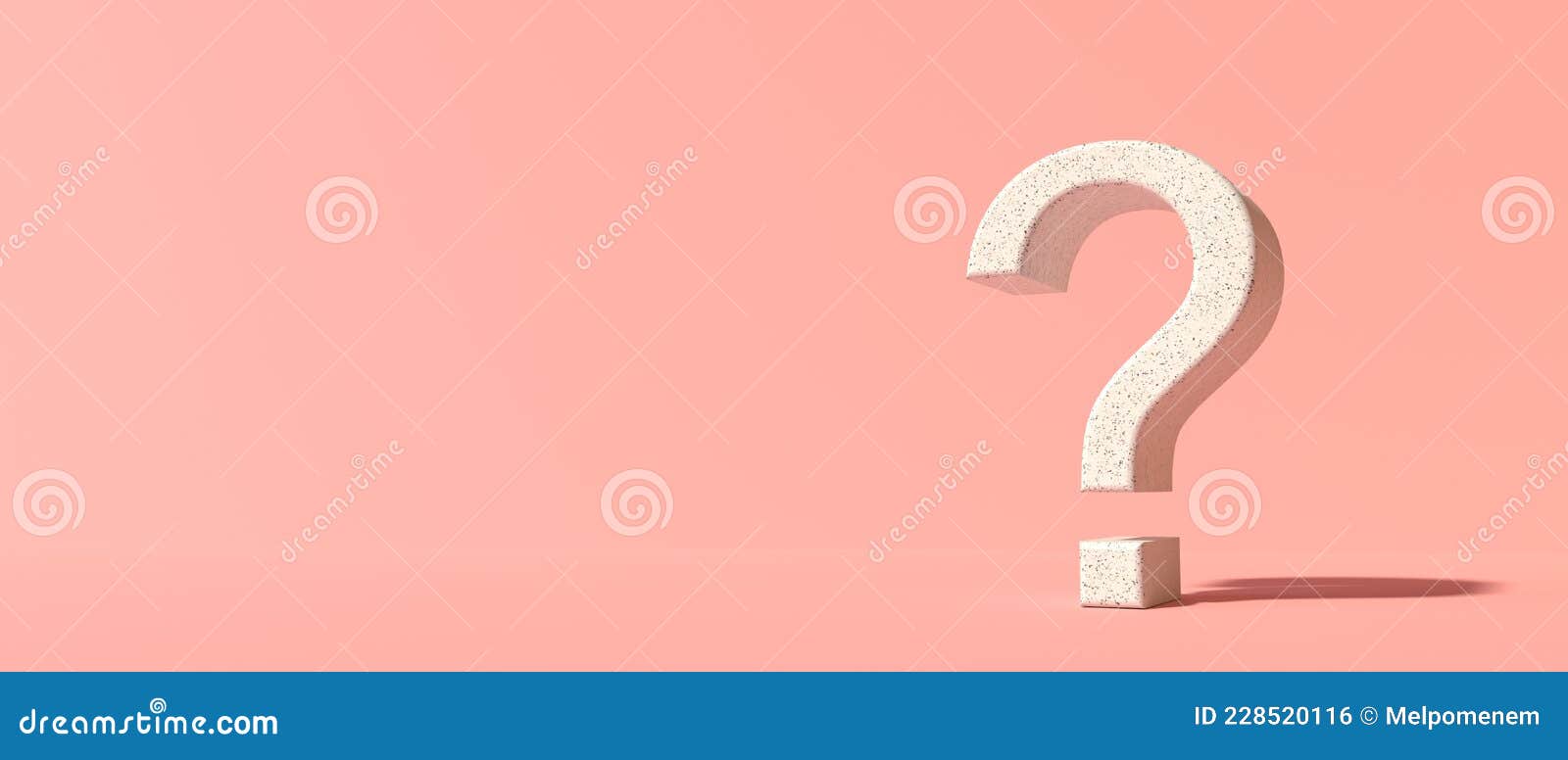 Question mark - 3D render stock illustration. Illustration of icon ...