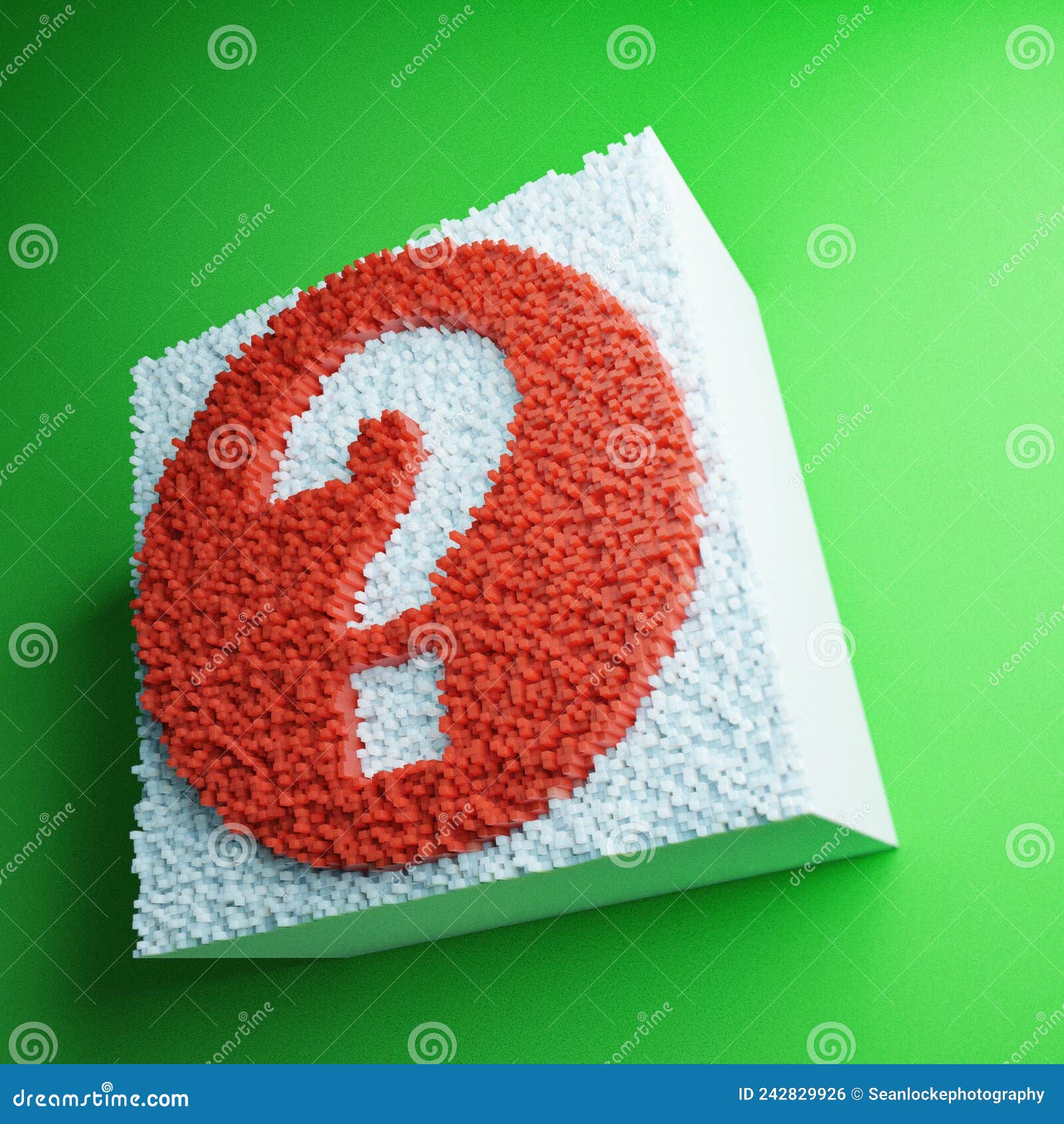 Question Mark in 3d Rendered Blocks Stock Illustration - Illustration ...