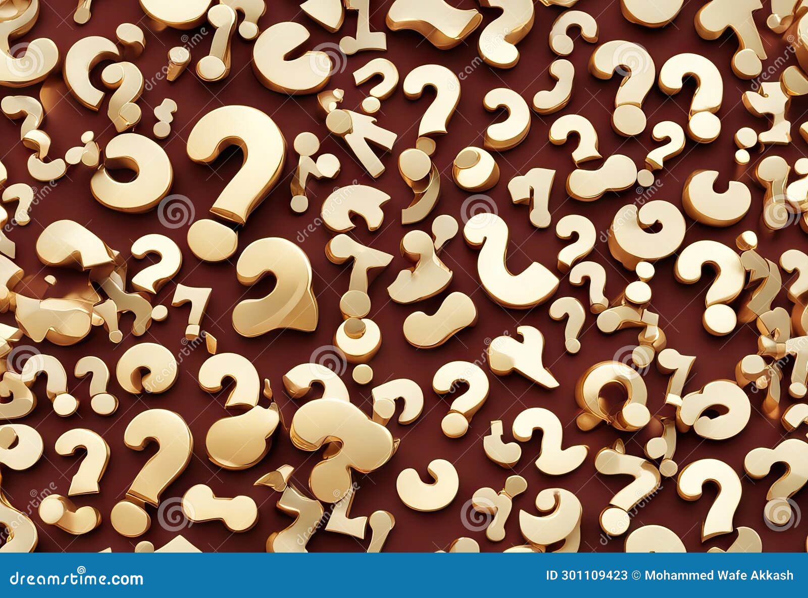 Question Mark 3D Seamless Wallpaper Pattern. Stock IllustrationQuestion ...
