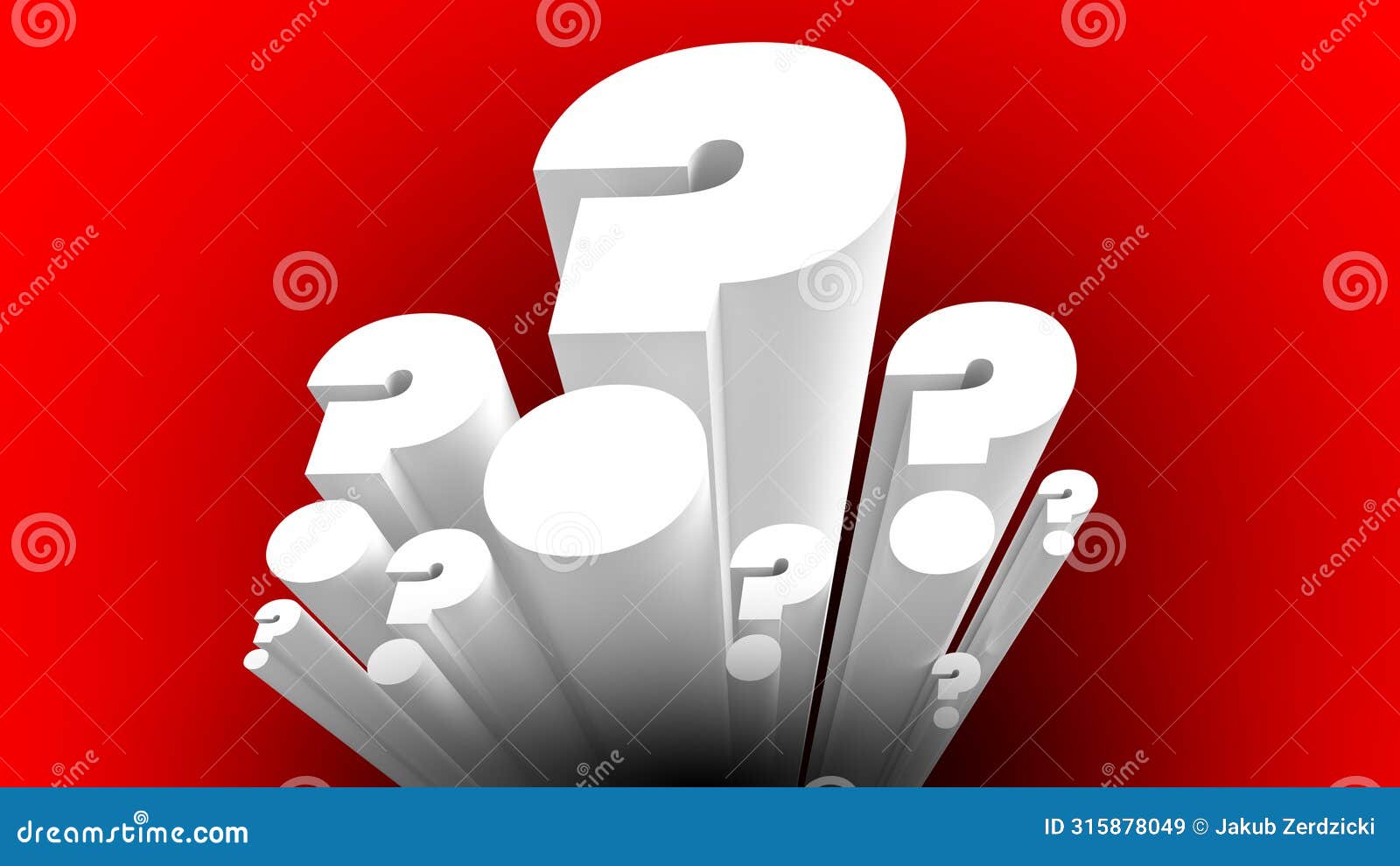 Question mark 3d sign stock illustration. Illustration of mark - 315878049