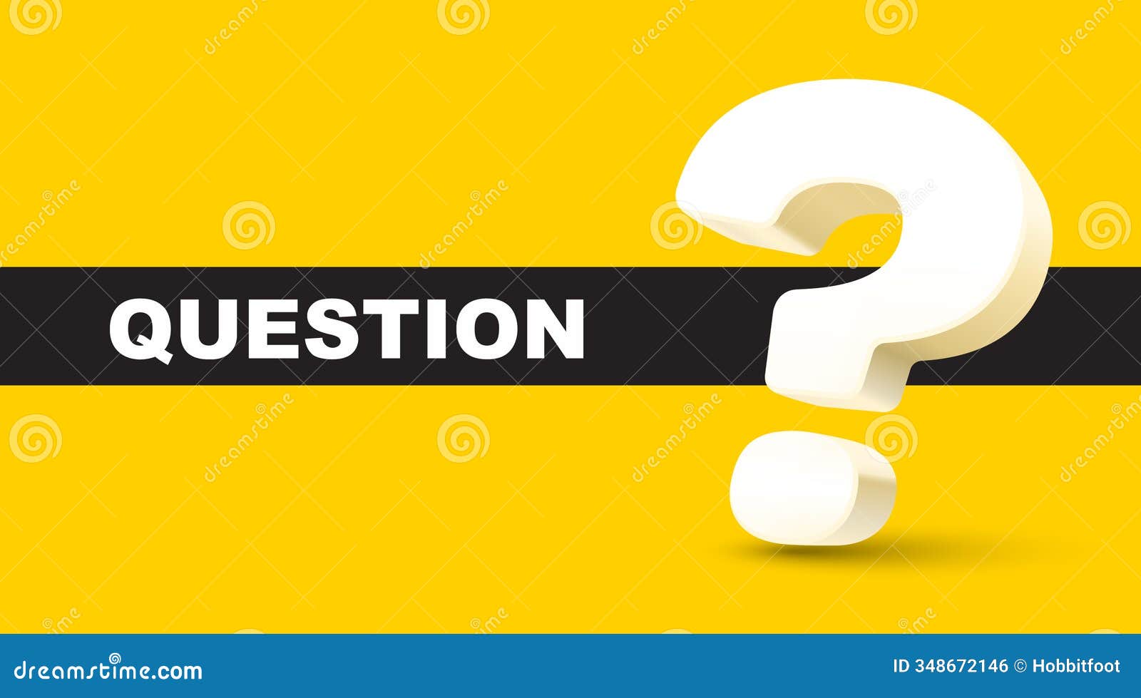 Question Mark, 3d Symbol, Service Info Banner. Vector Illustration ...