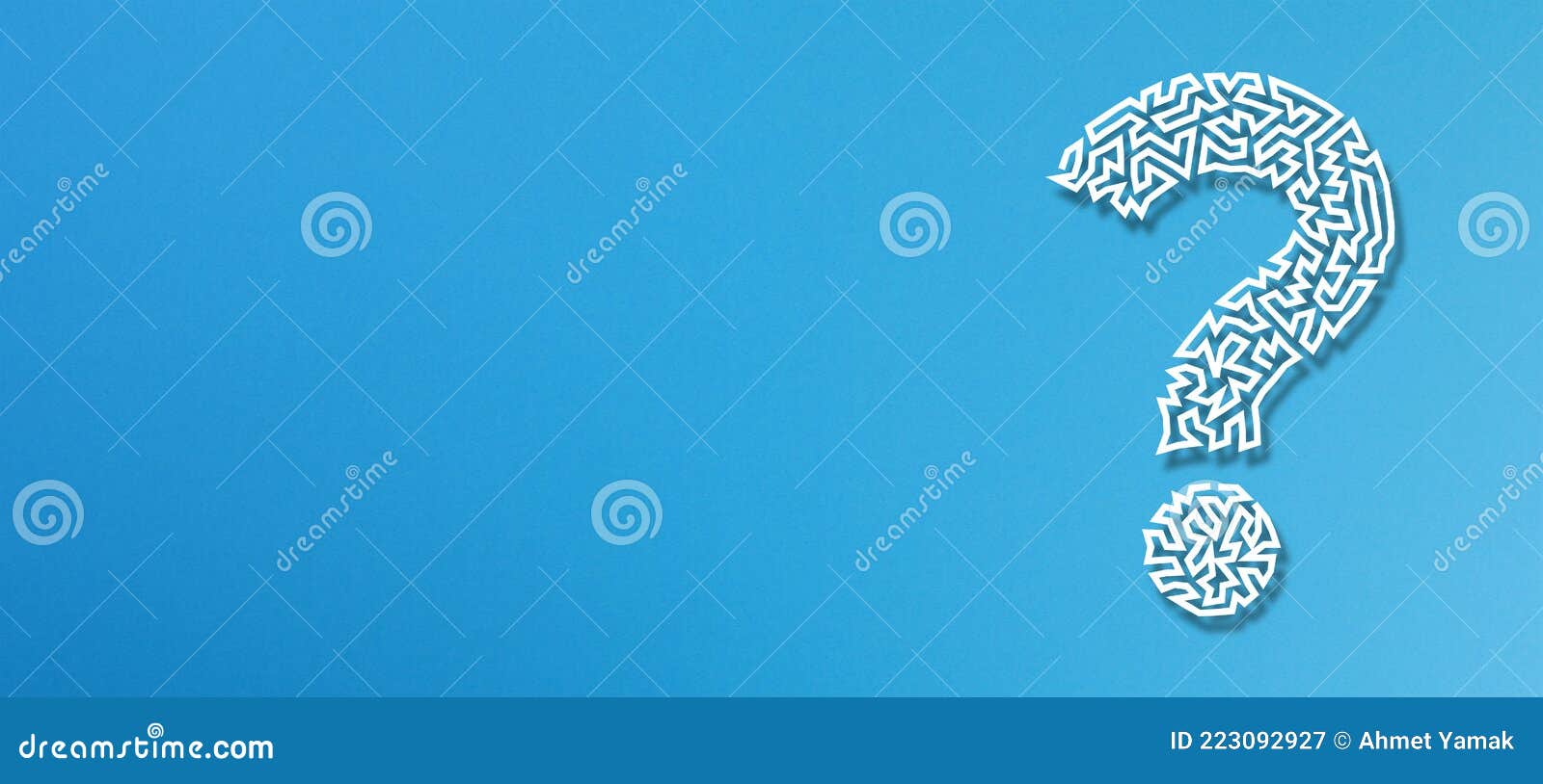 Question Mark Design on Blue Background Stock Illustration ...