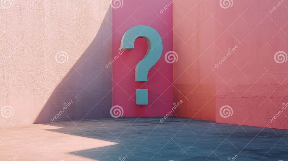 Question Mark Design Featuring Minimalist Empty Copy Space Stock ...