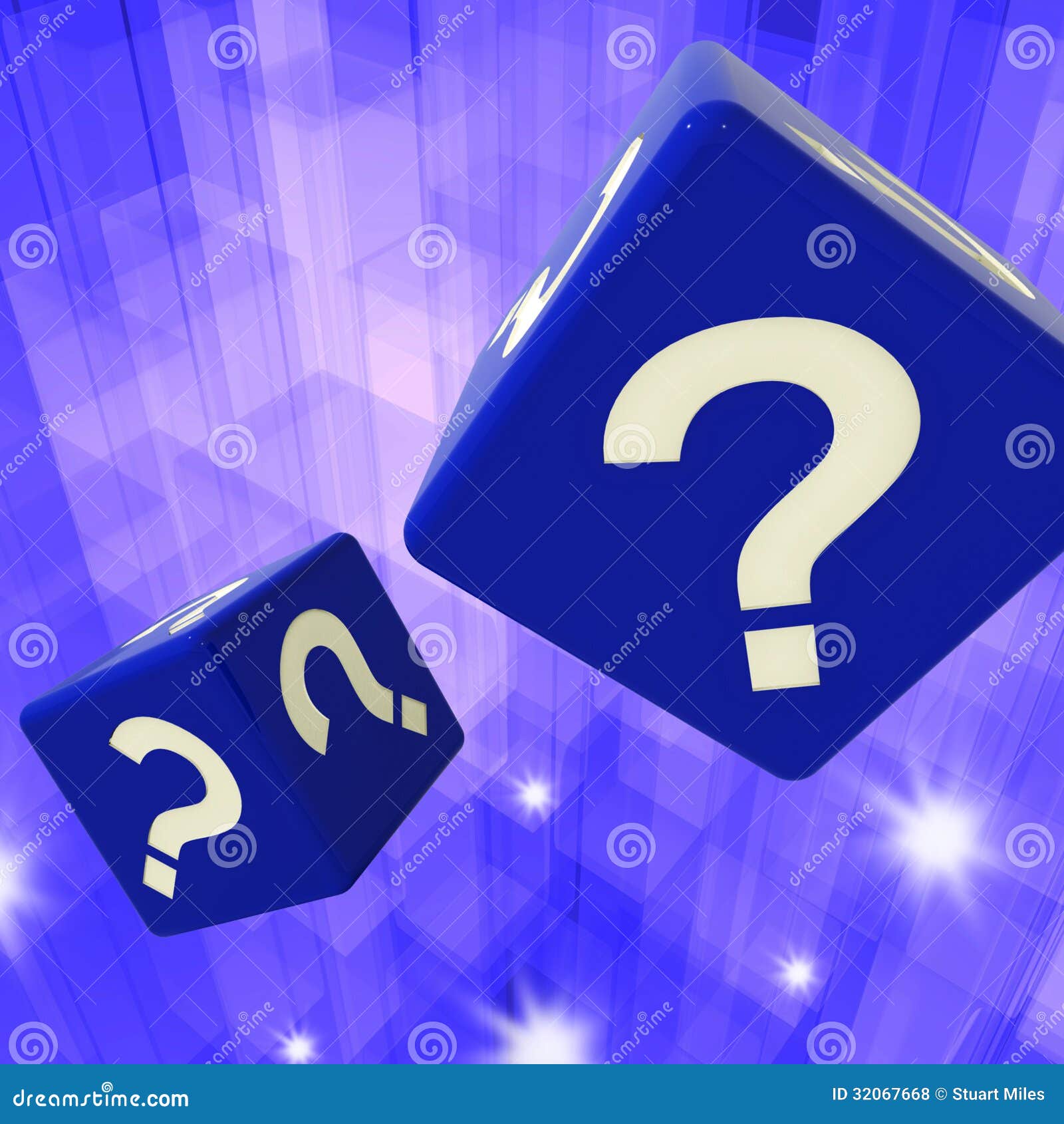 Question Mark Dice Background Showing Confusion Stock Illustration ...