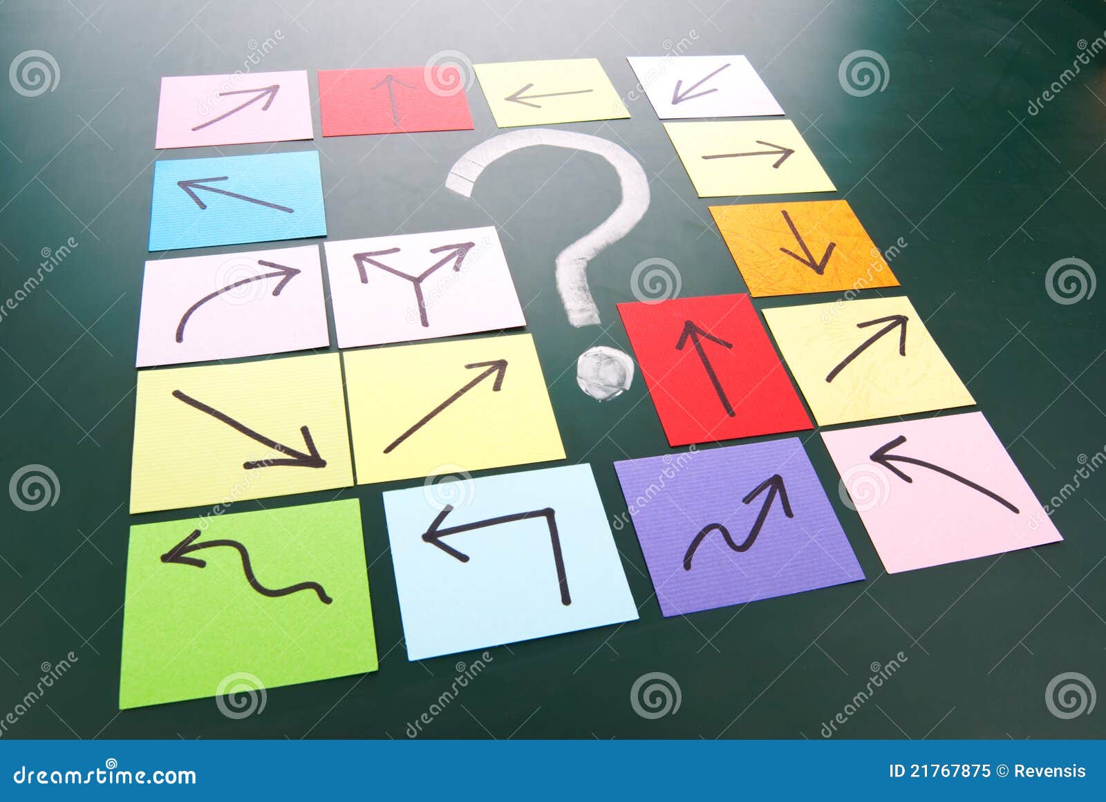 Question Mark with Different Direction Stock Image - Image of forward ...
