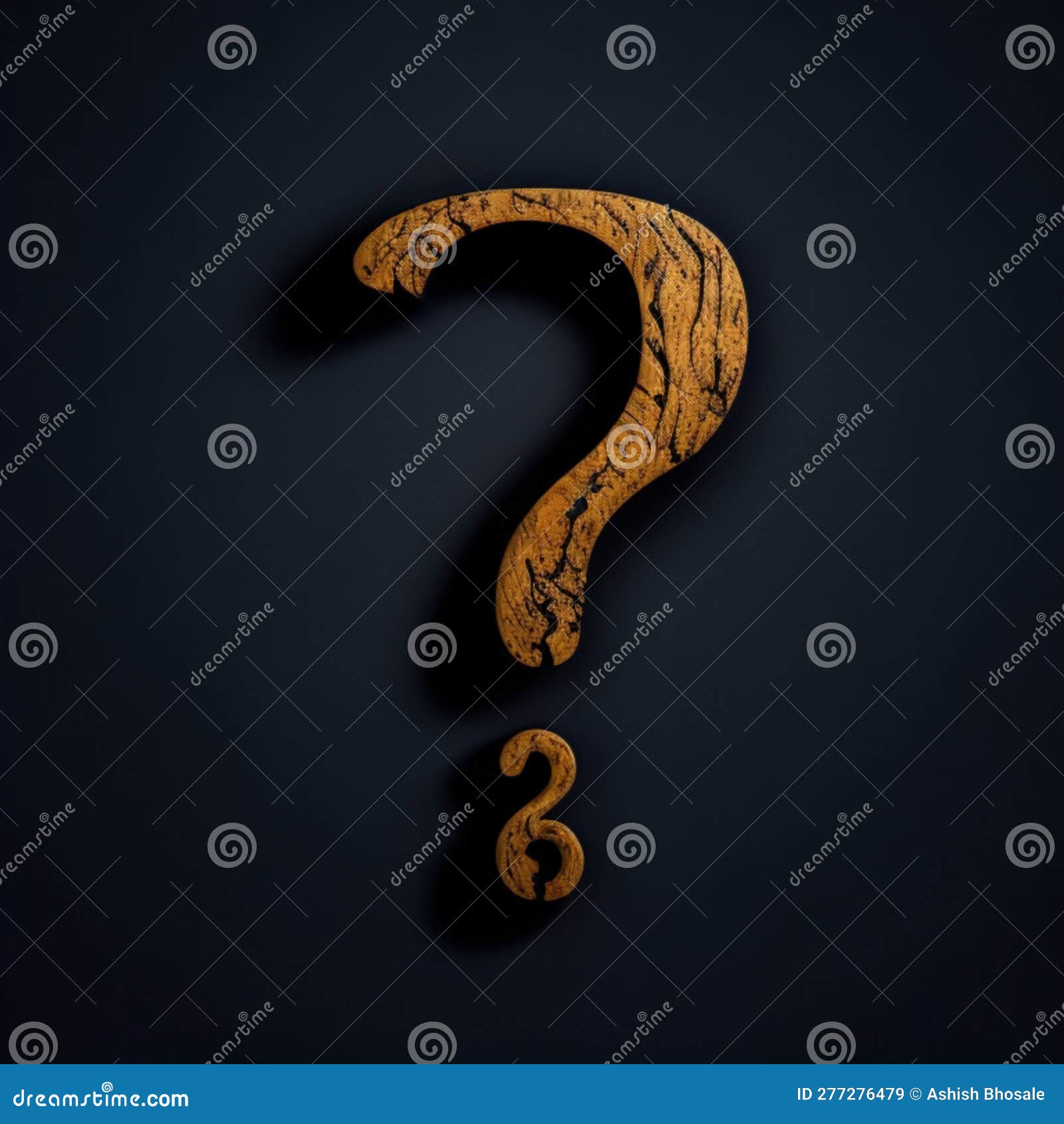A Question Mark with Different Type of Texture Stock Illustration ...