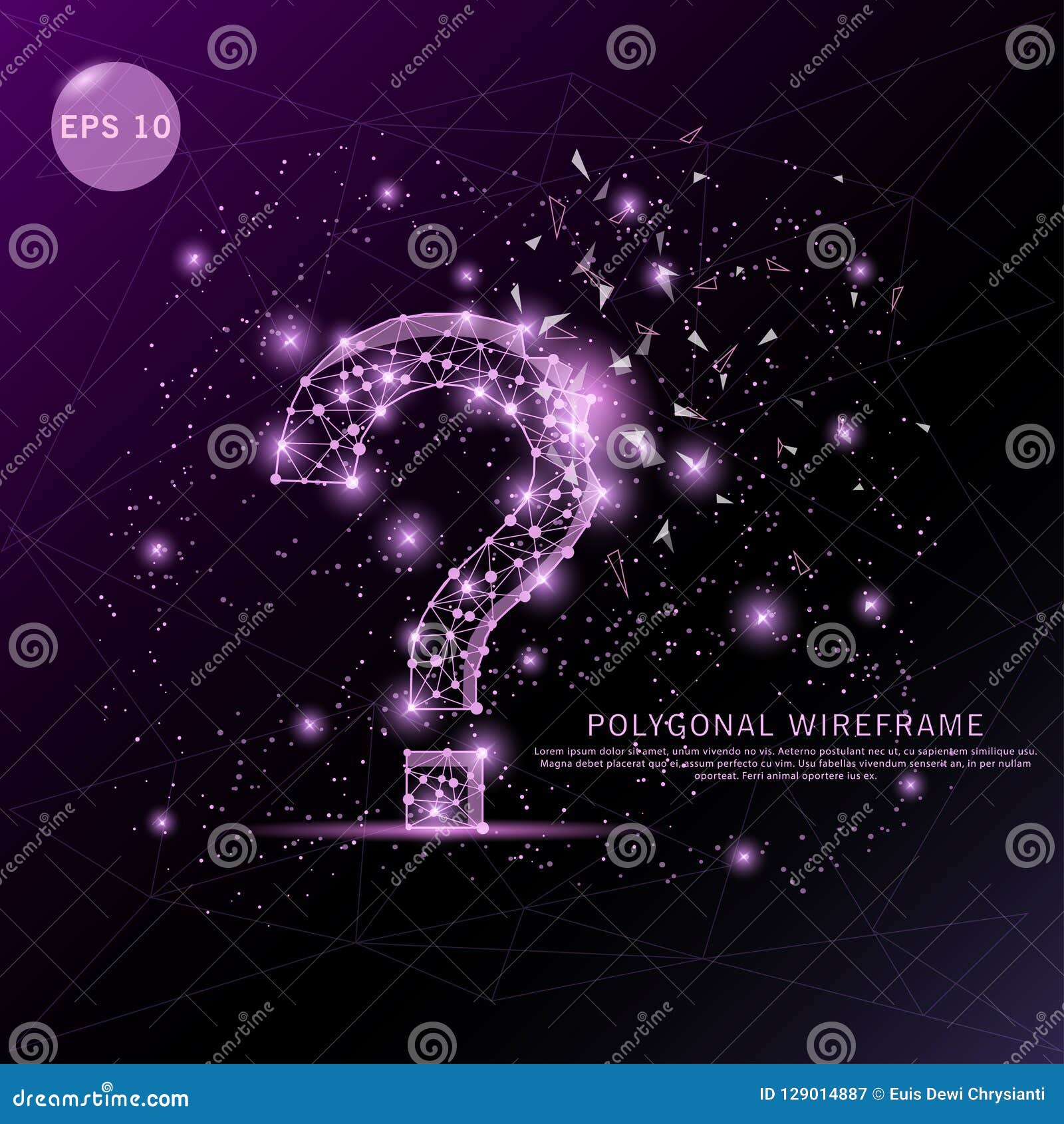 Futuristic Question Mark Symbol Stock Image | CartoonDealer.com #98474857