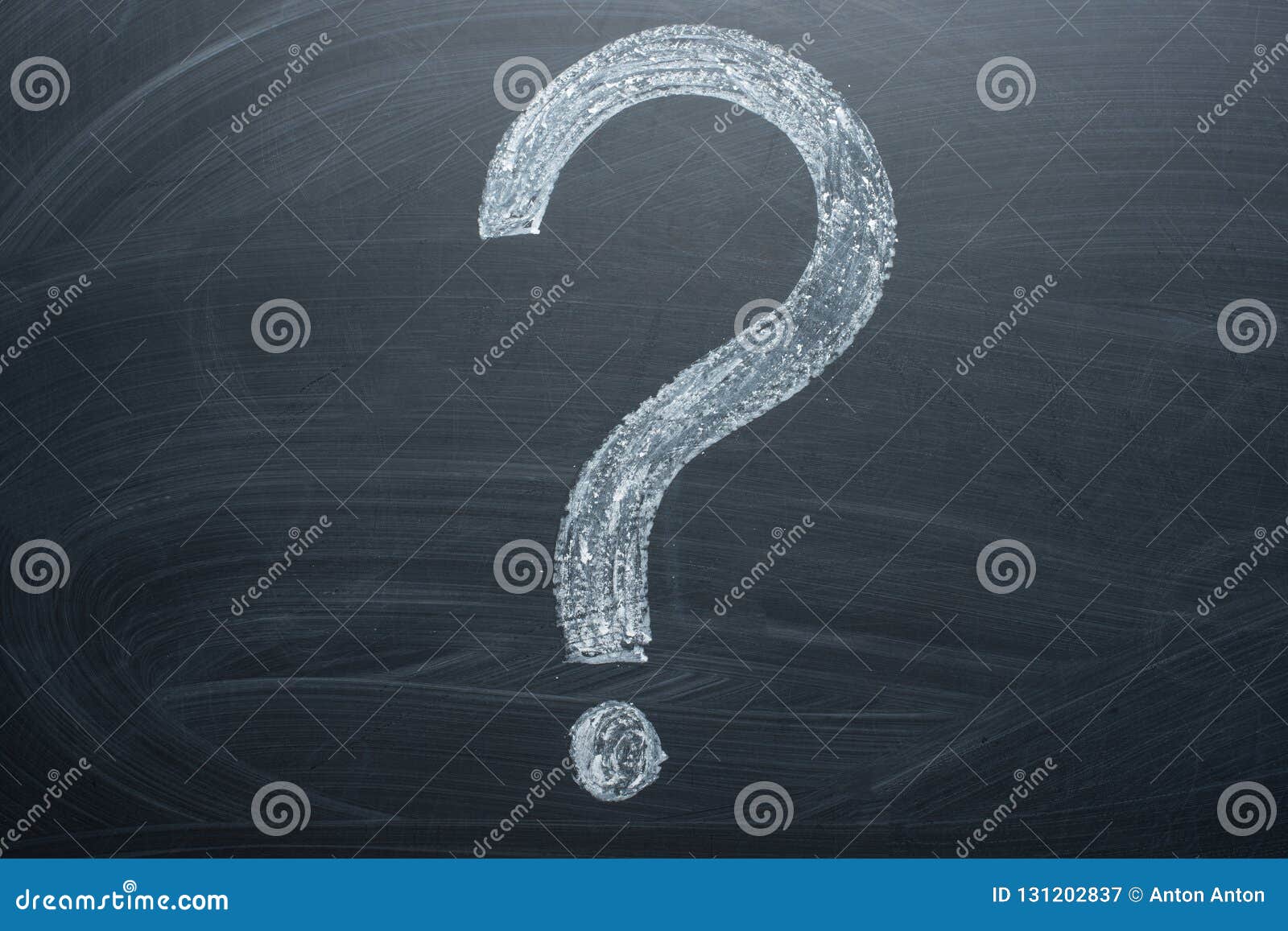 Question Mark Drawn in Chalk on a Blackboard Stock Image - Image of ...