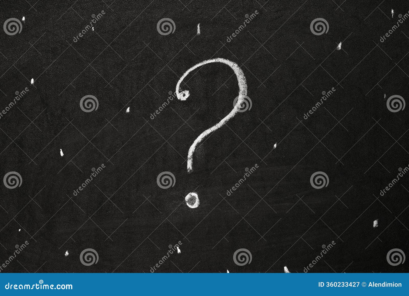 Question Mark Drawn in Chalk on a Blackboard Stock Image - Image of ...
