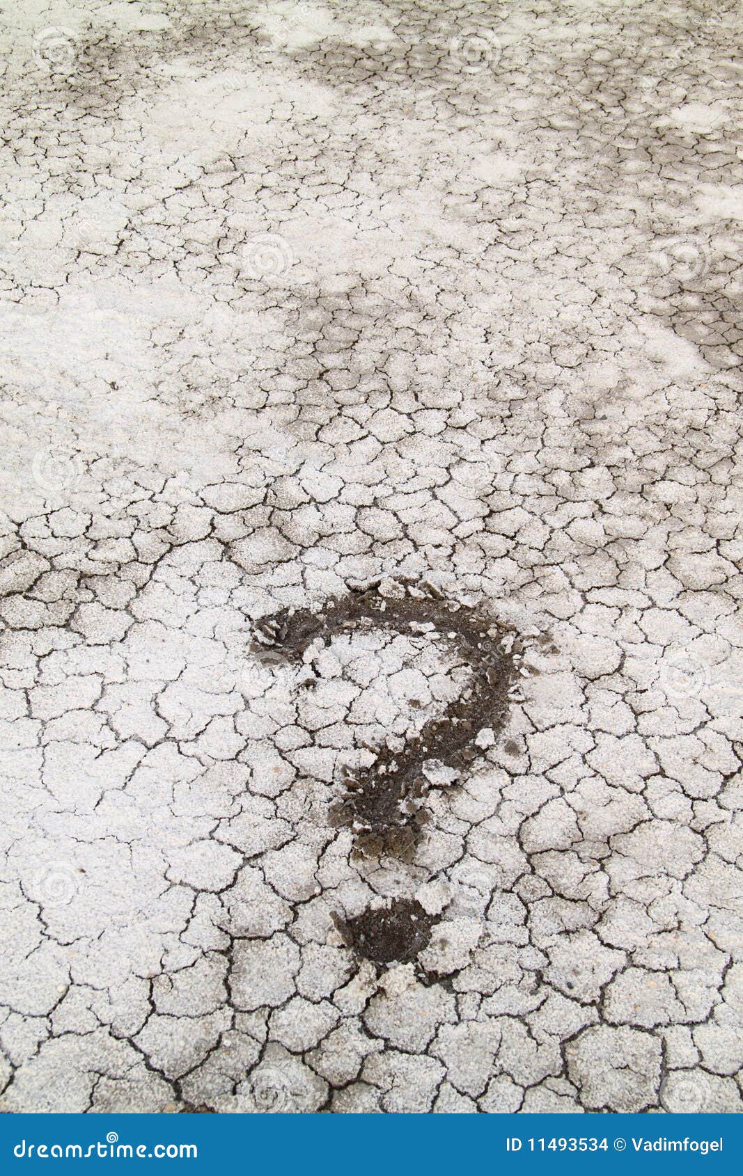 Question Mark Drawn on the Dry Land Stock Photo - Image of assistance ...