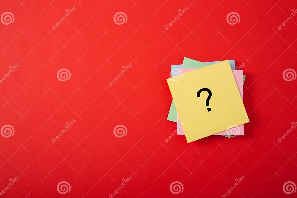 Question Mark Drawn on Notepad Stock Photo - Image of symbol, office ...