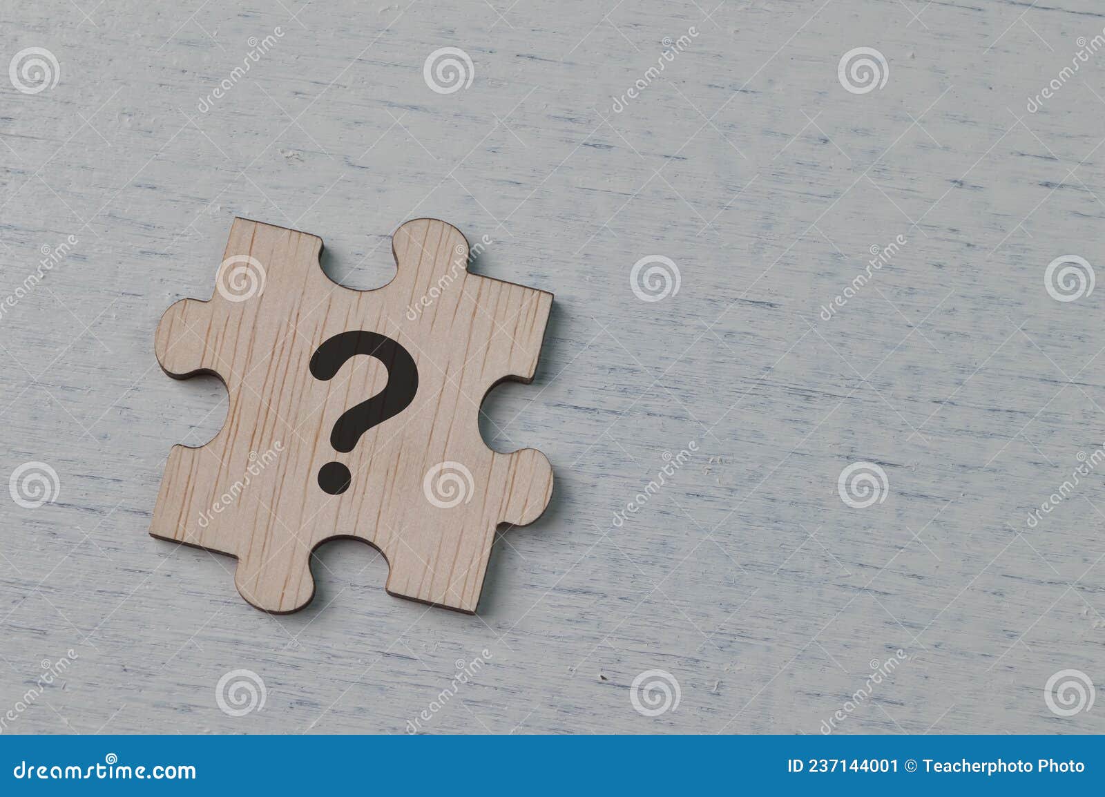 Question Mark Drawn on Wooden Jigsaw Puzzle Stock Image - Image of ...