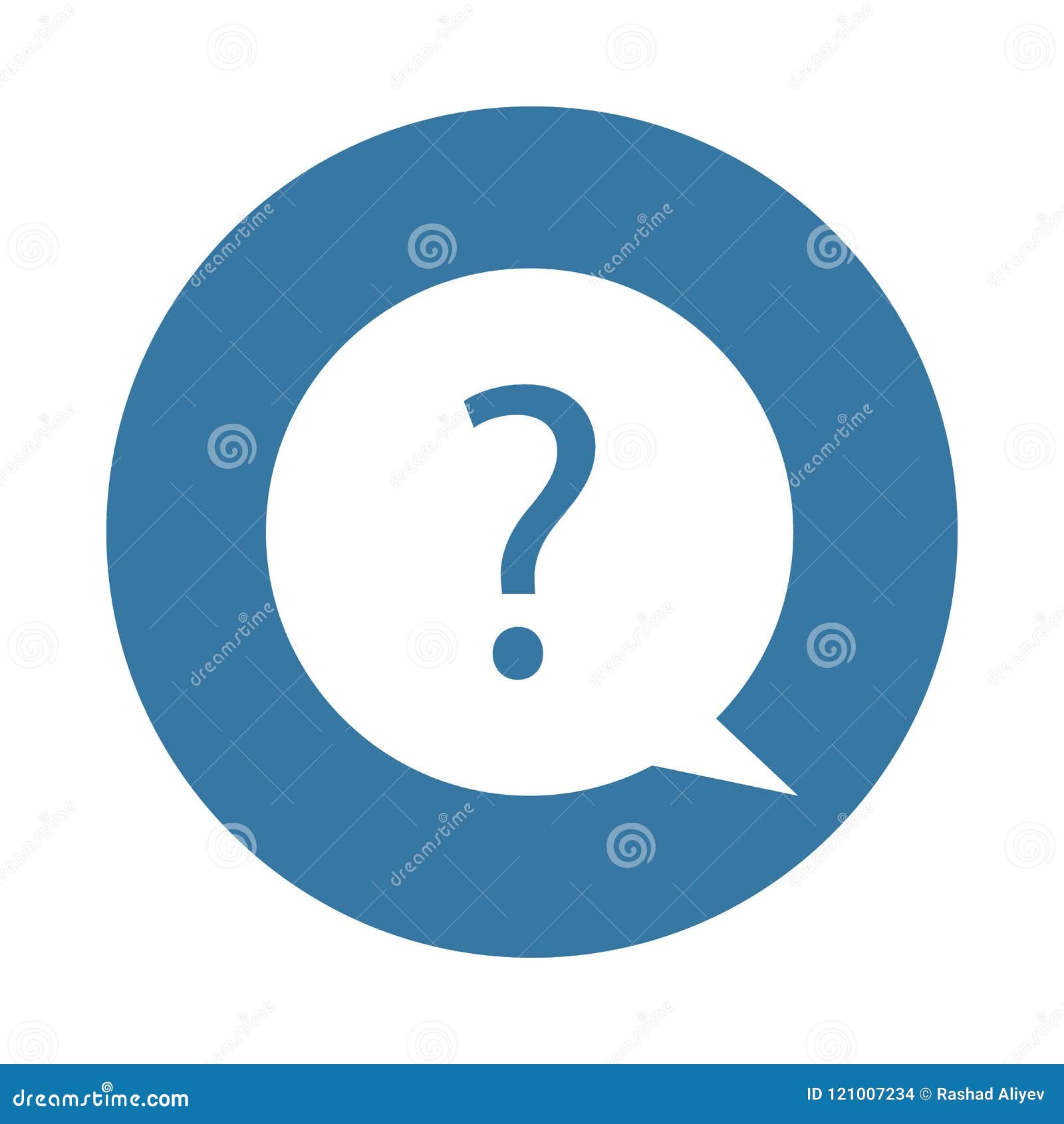 Question Mark . Element of Web Icon in Badge Style Stock Illustration ...