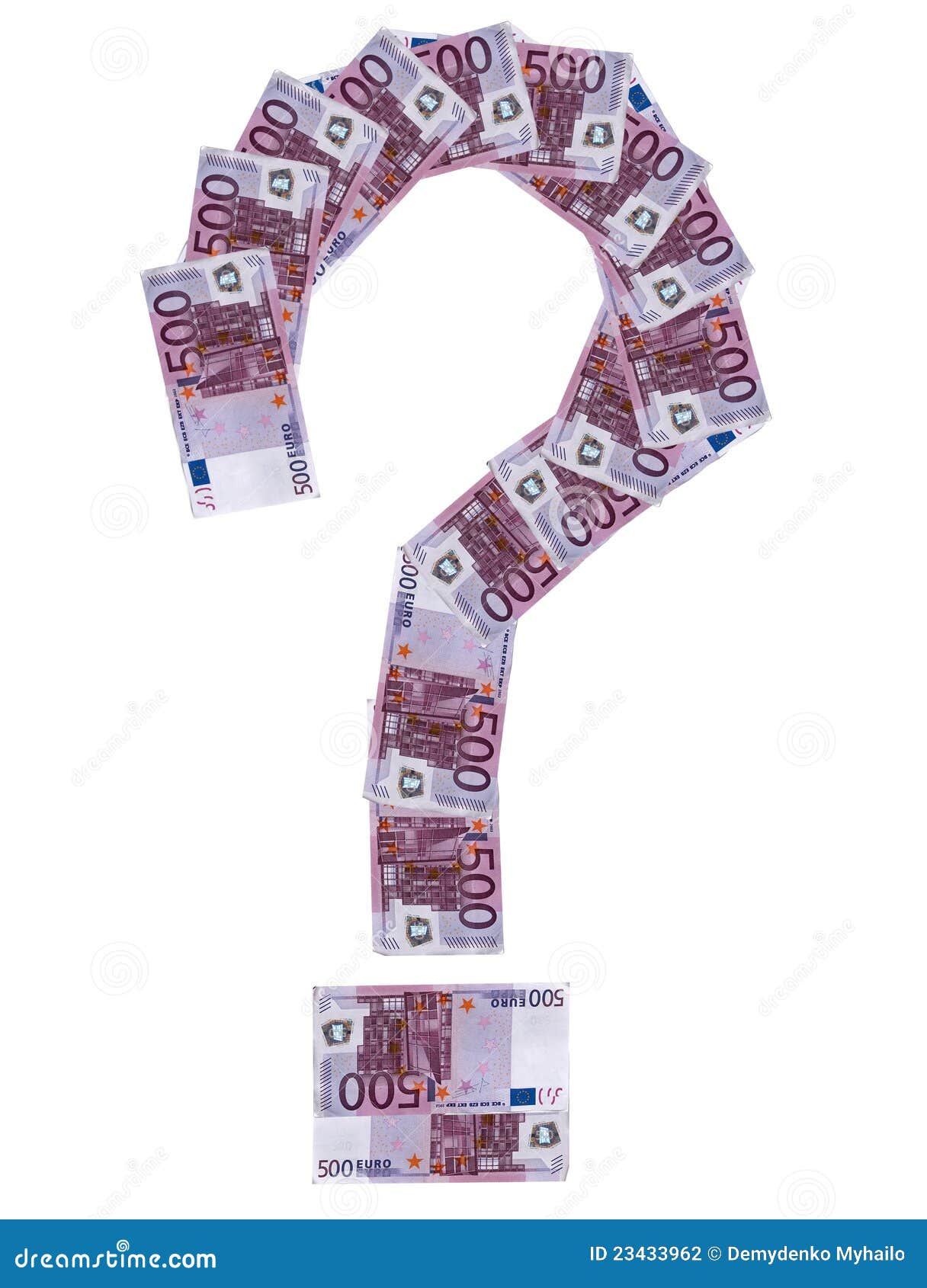 Question-mark euro stock illustration. Illustration of isolated - 23433962