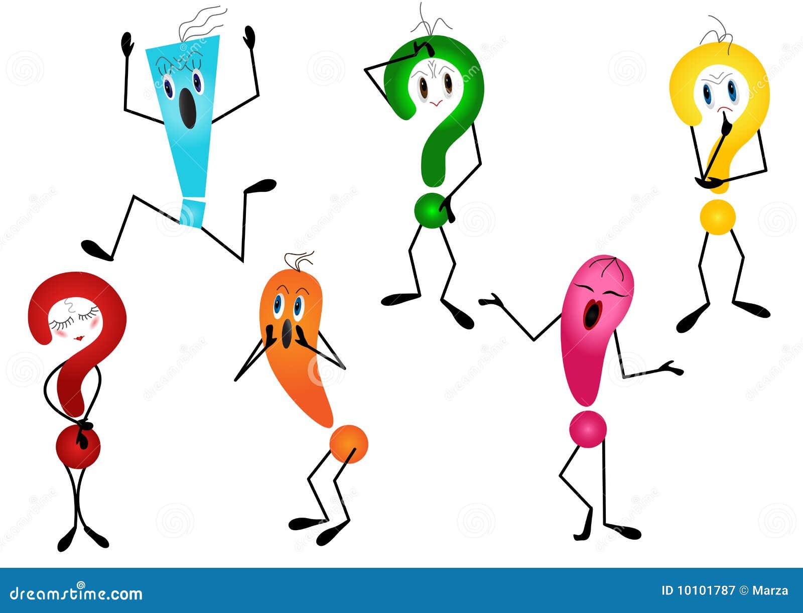 Question Mark And Exclamation Mark Cartoon Vector | CartoonDealer.com ...