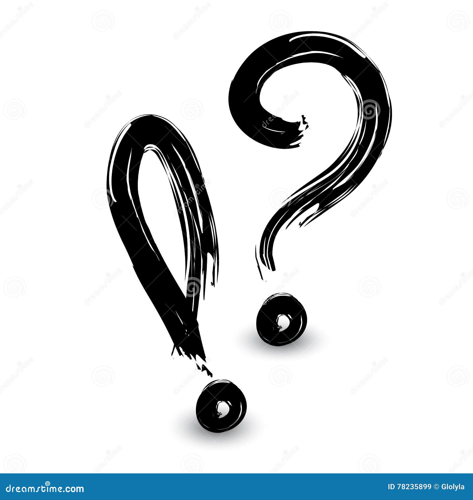 Question Mark and Exclamation Mark. Stock Vector - Illustration of ...