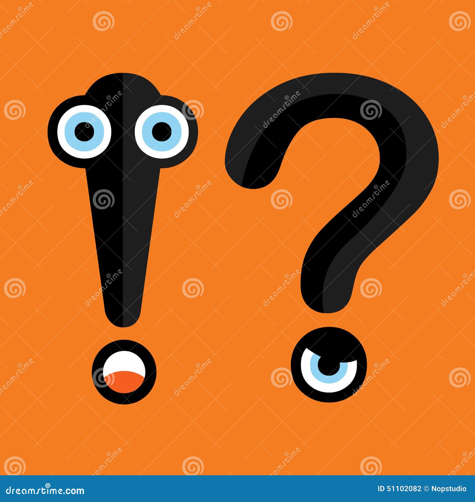 Question Mark And Exclamation Mark Vector Illustration | CartoonDealer ...