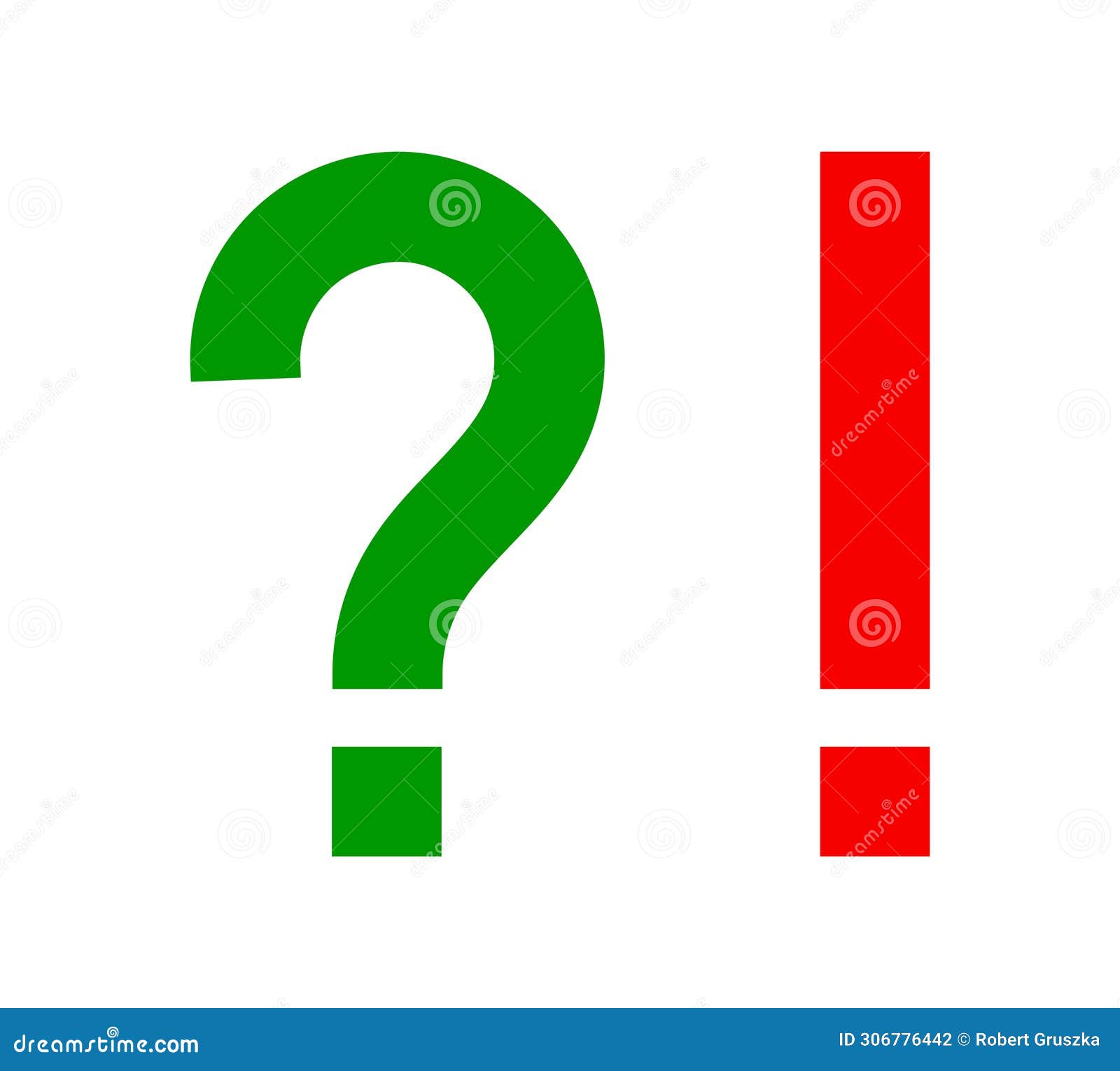 Question Mark and Exclamation Point Stock Vector - Illustration of ...
