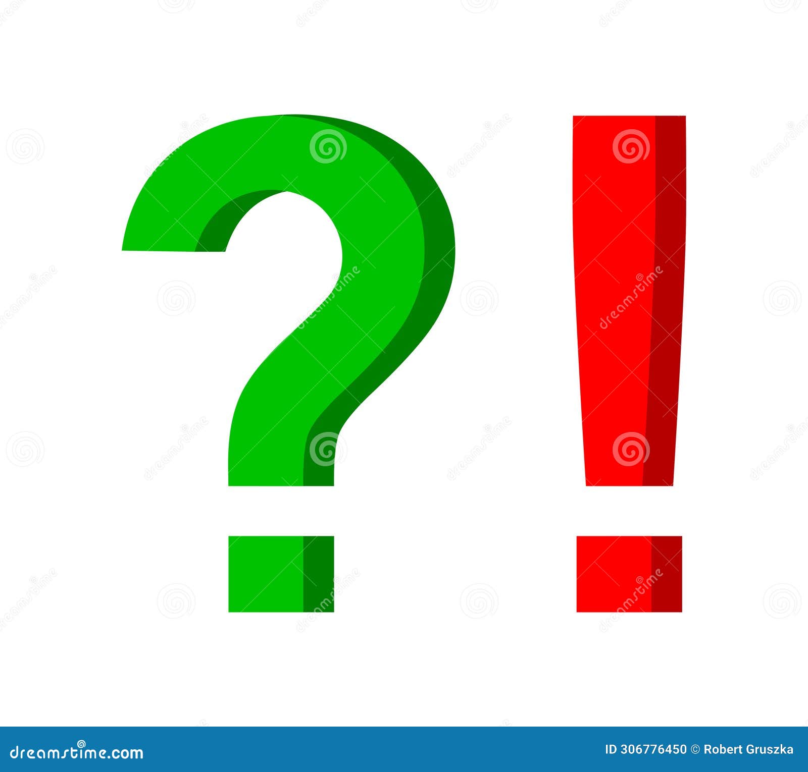 Question Mark and Exclamation Point Stock Vector - Illustration of ...