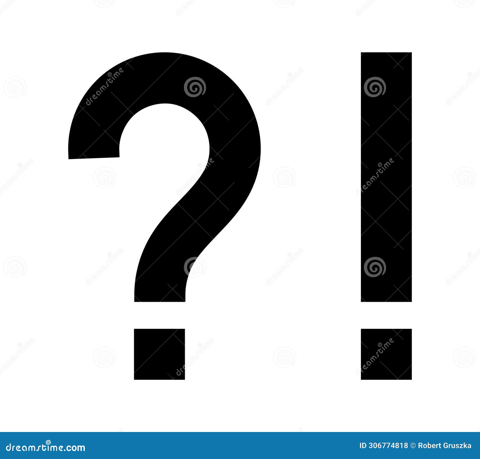 Question Mark and Exclamation Point Stock Vector - Illustration of ...
