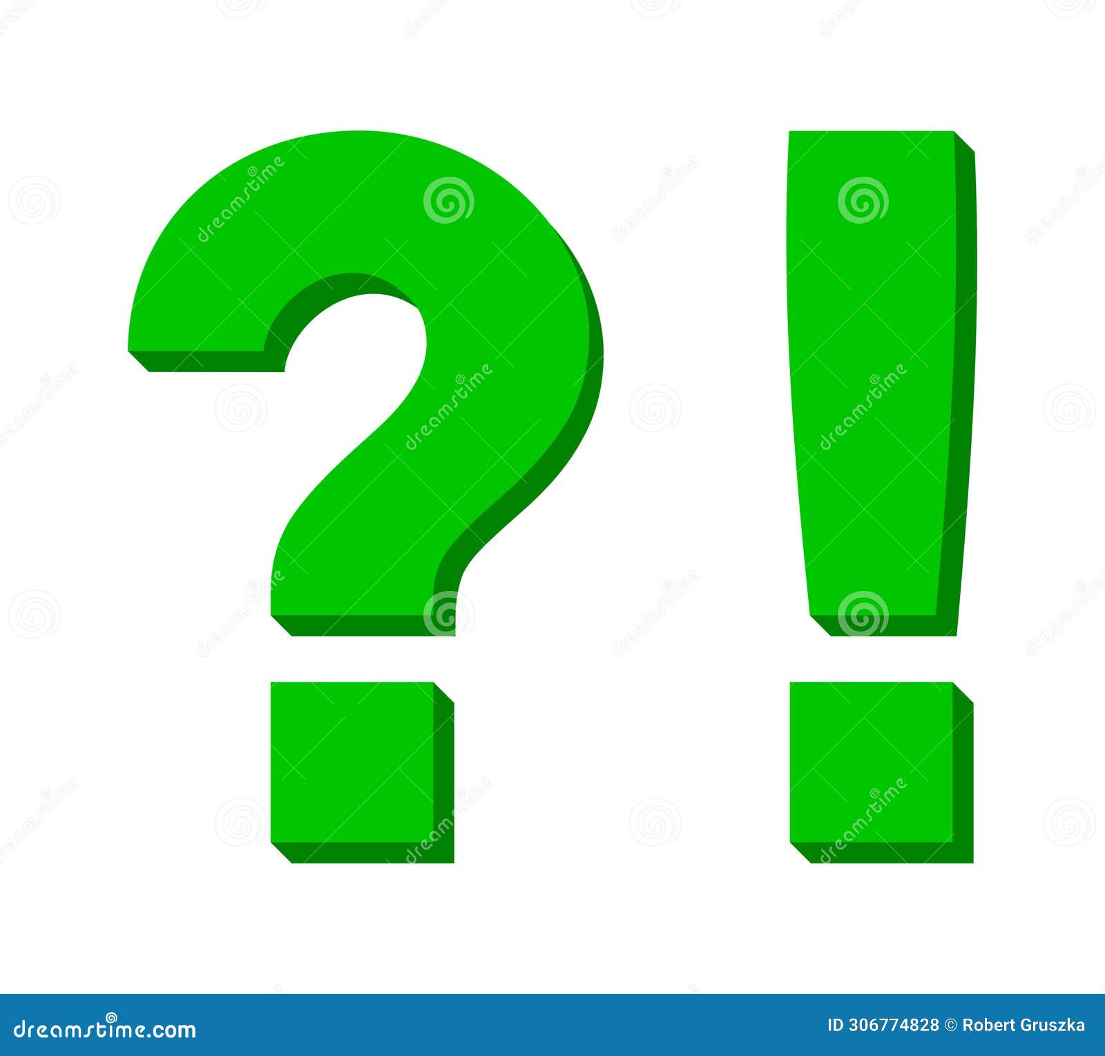 Question Mark and Exclamation Point Stock Vector - Illustration of ...