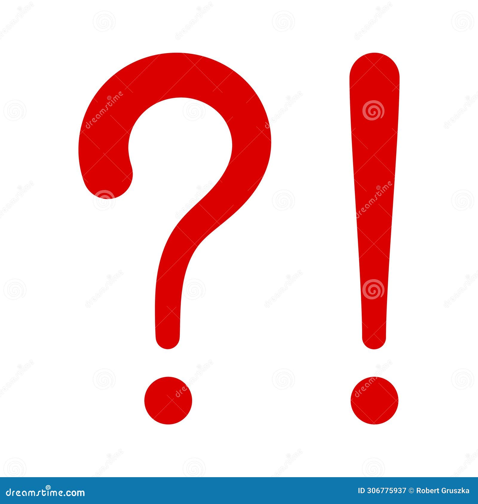 Question Mark and Exclamation Point Stock Vector - Illustration of ...