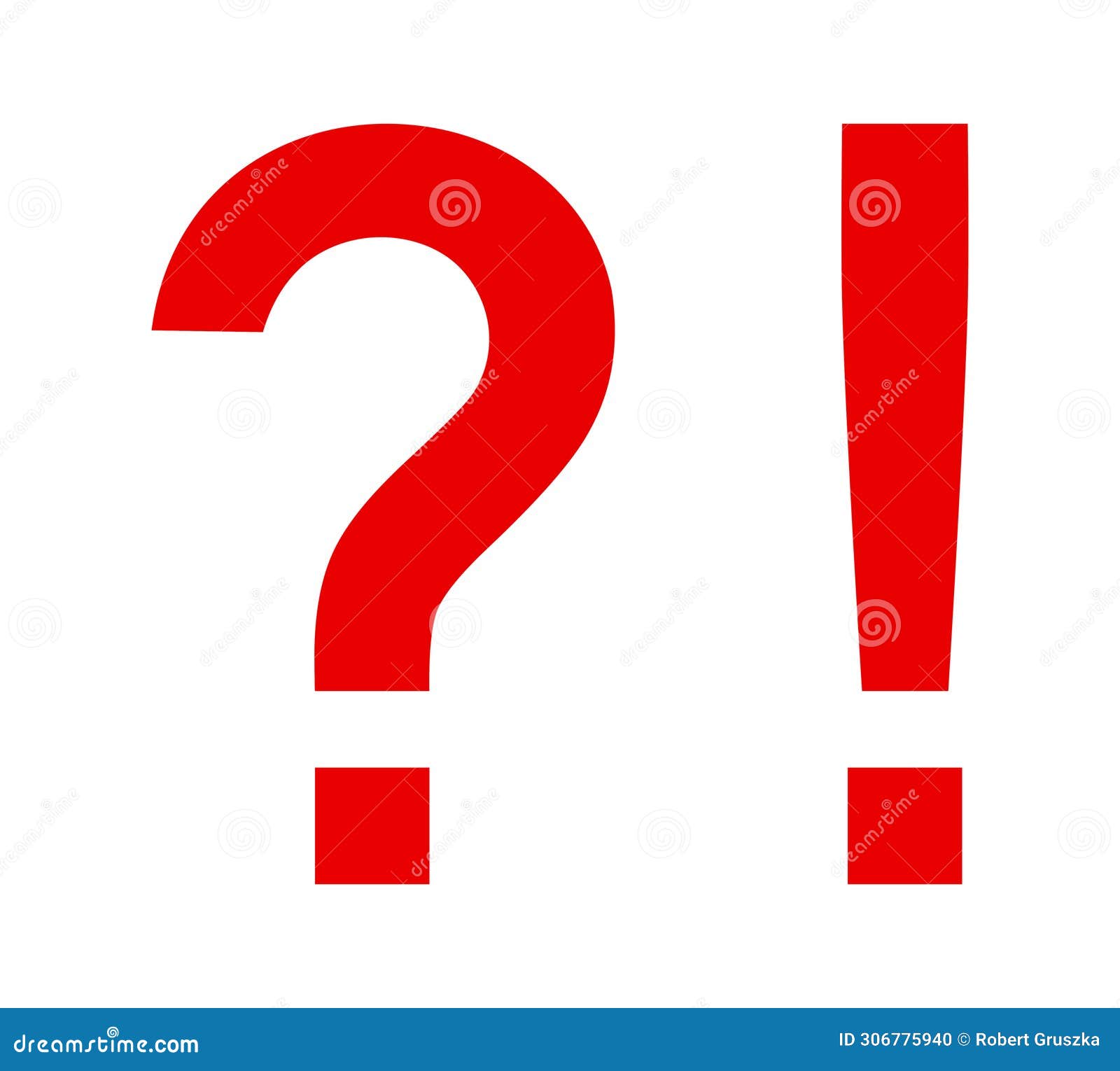 Question Mark and Exclamation Point Stock Vector - Illustration of ...