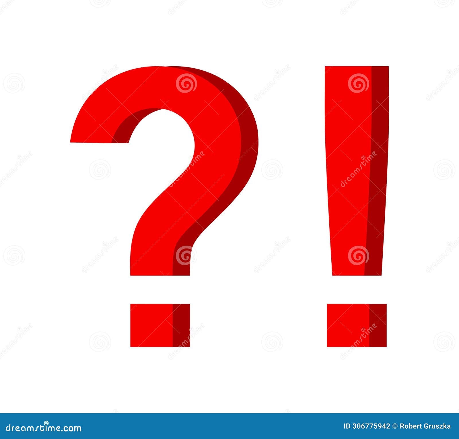 Question Mark and Exclamation Point Stock Vector - Illustration of ...