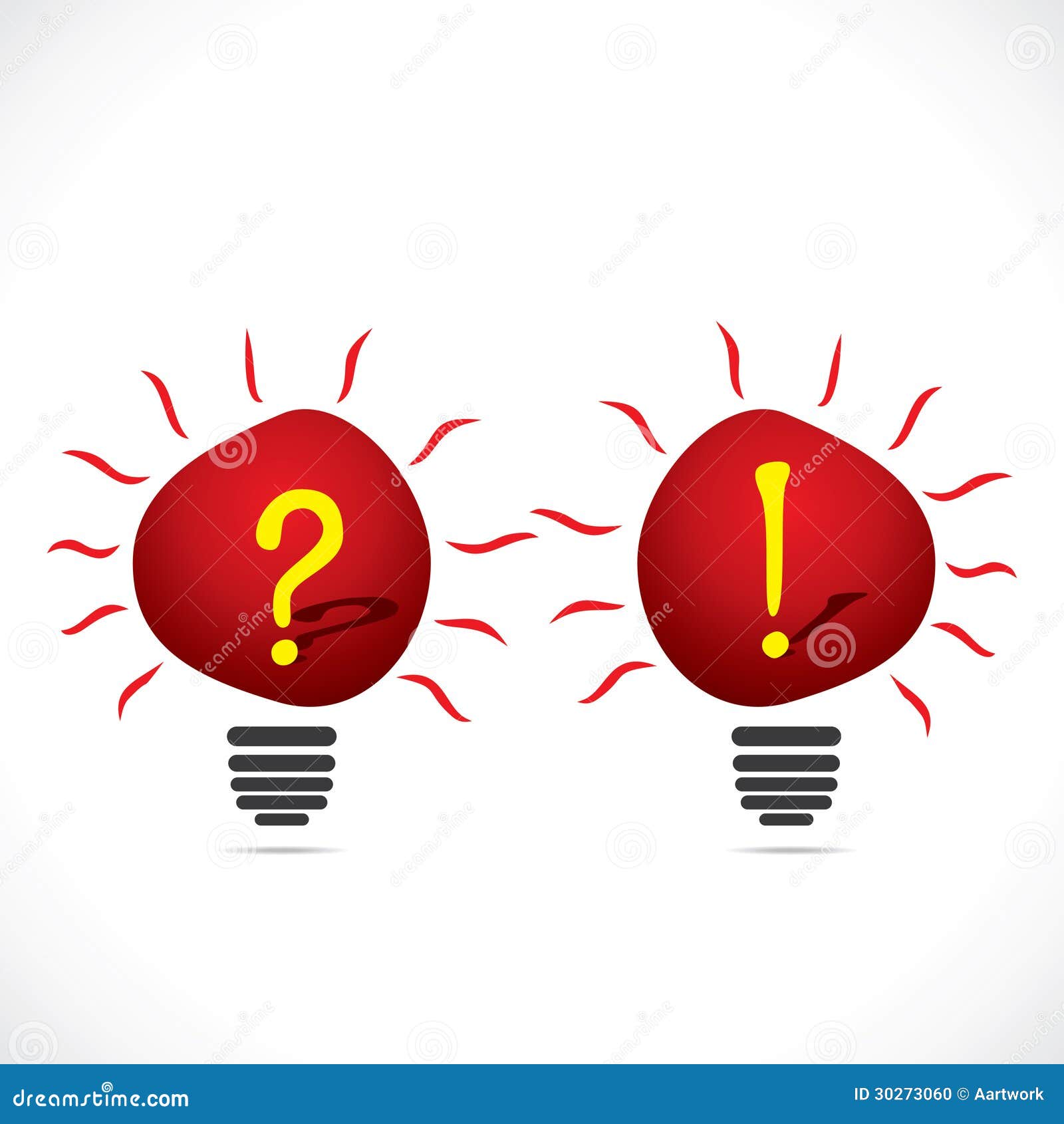 Bulb with symbol stock vector. Illustration of bulb, discovery - 30273060
