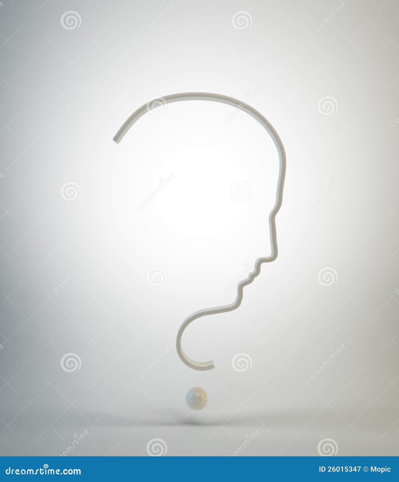 Question mark with a face stock illustration. Illustration of choosing ...