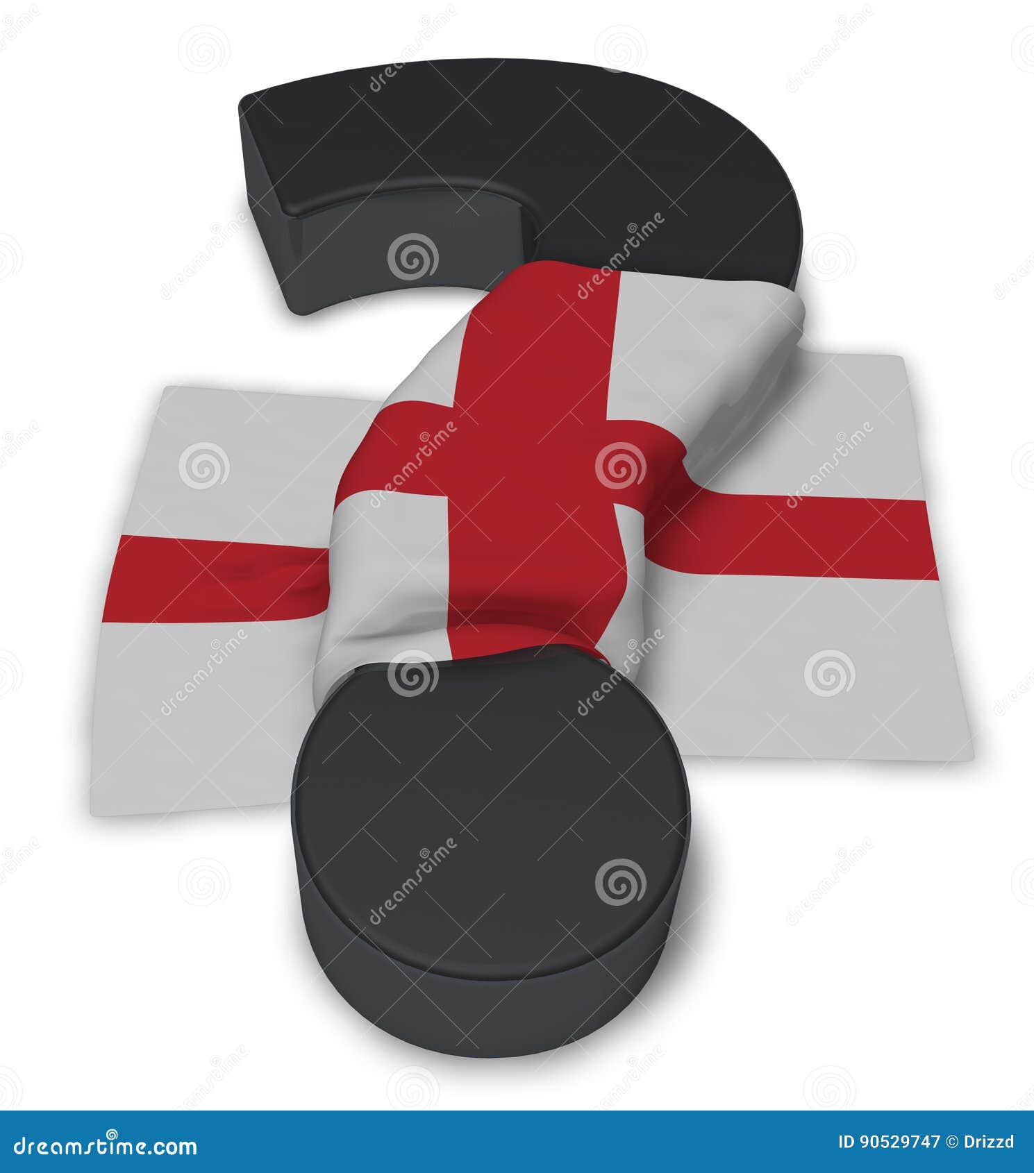 Question Mark and Flag of England Stock Illustration - Illustration of ...