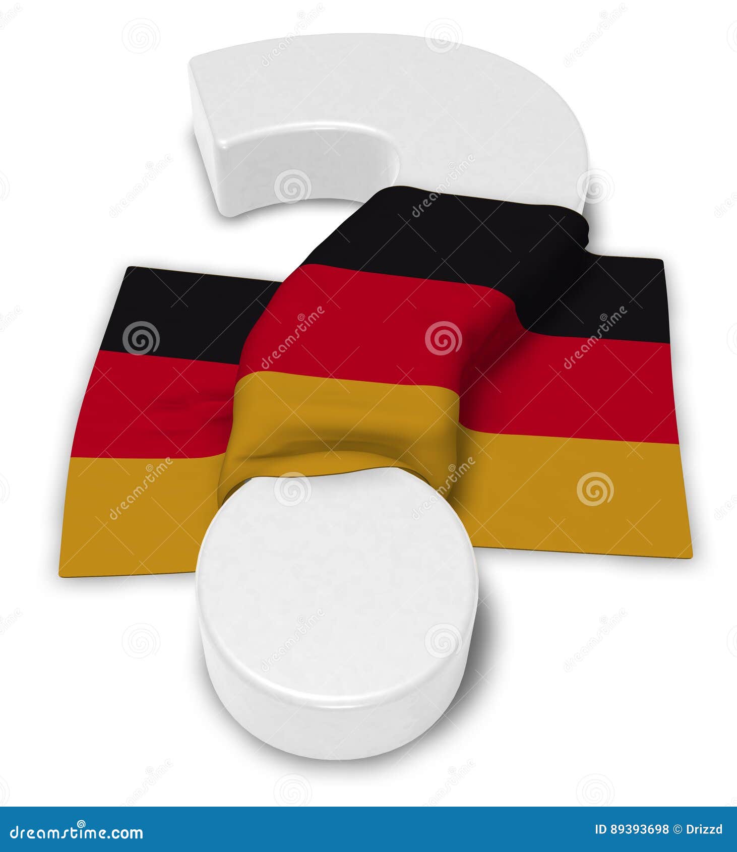 Question Mark and Flag of Germany Stock Illustration - Illustration of ...
