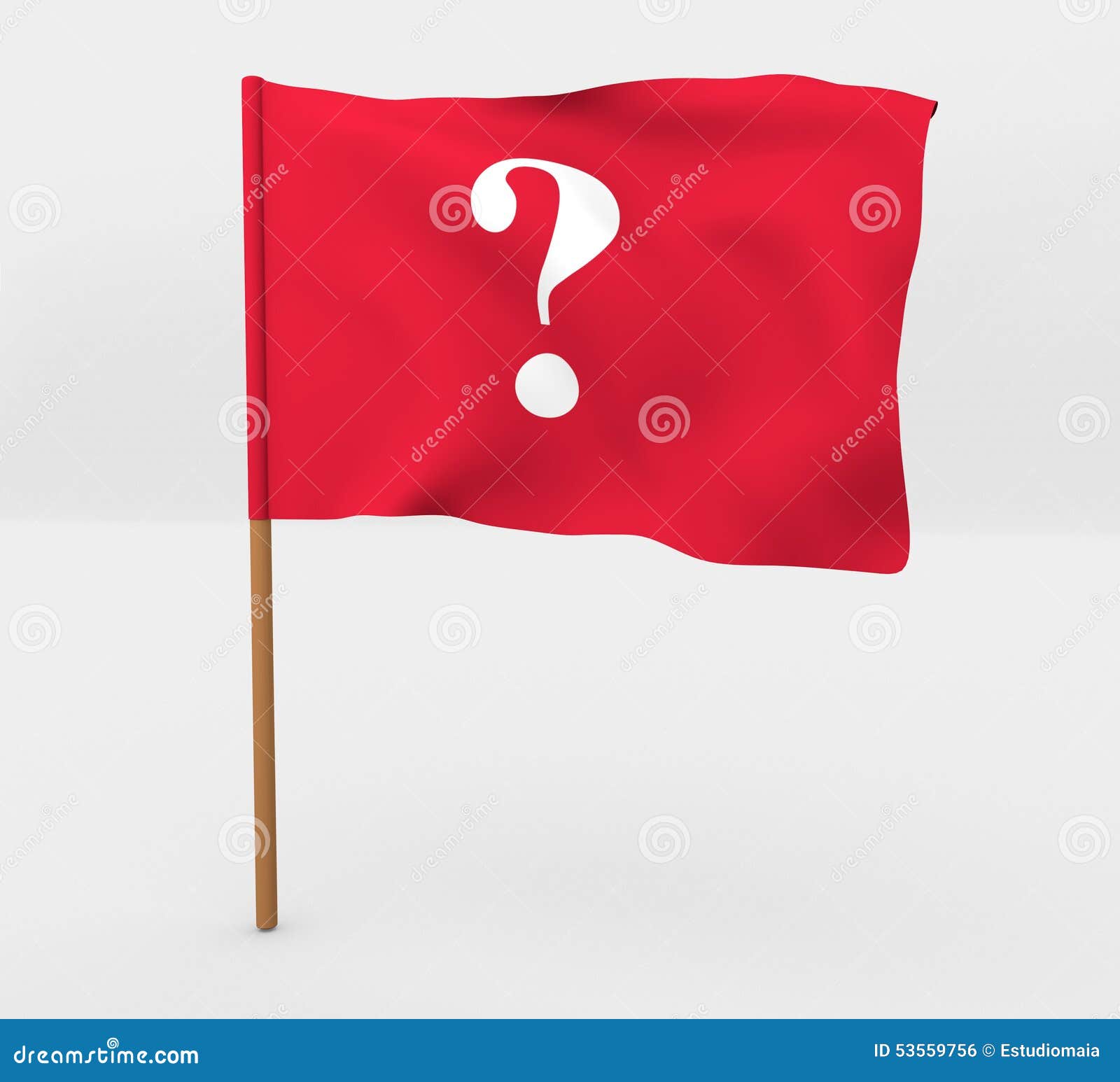 Question Mark Flag Illustration Stock Illustration - Illustration of ...