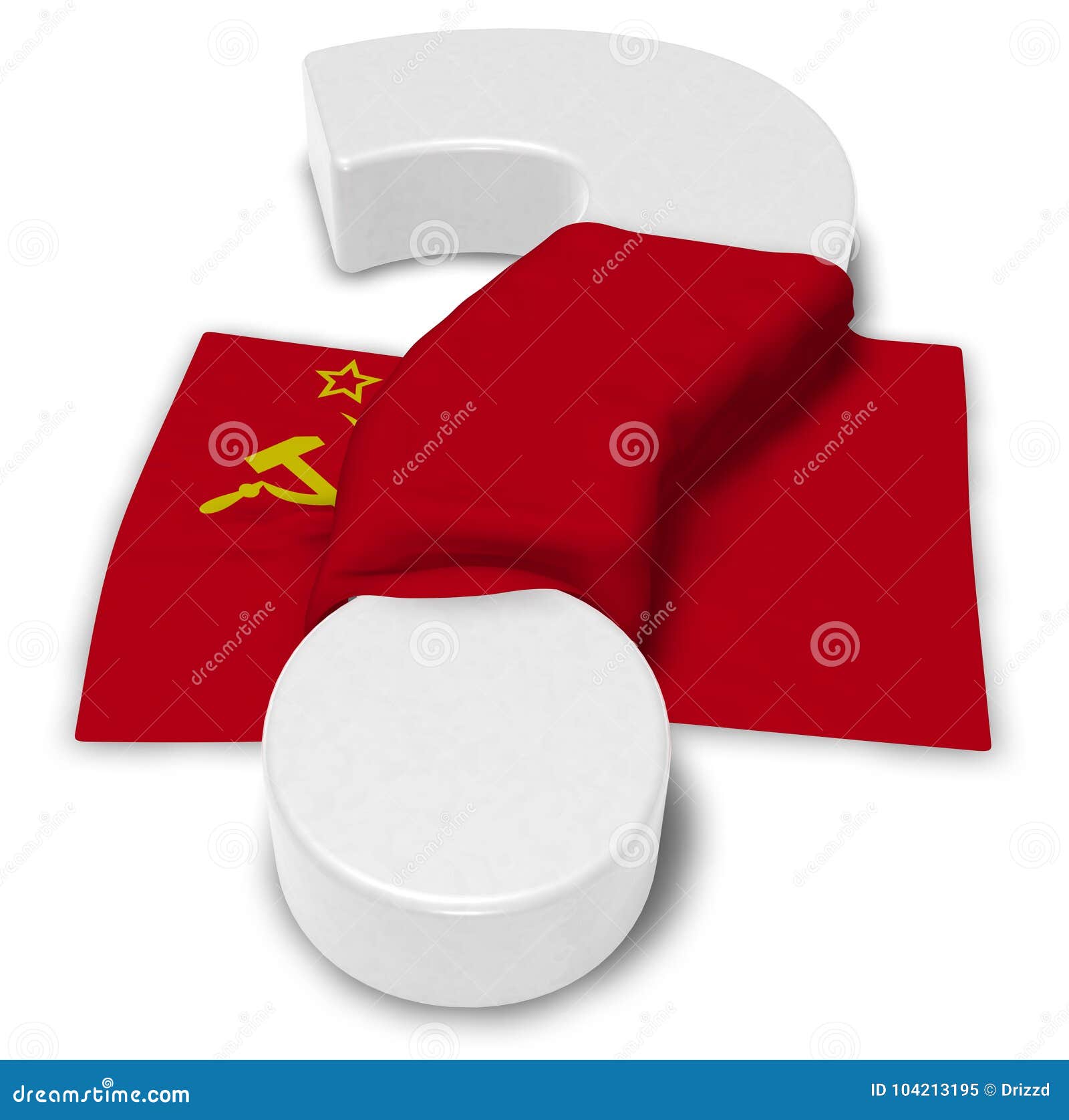 Question Mark and Flag of the Soviet Union Stock Illustration ...