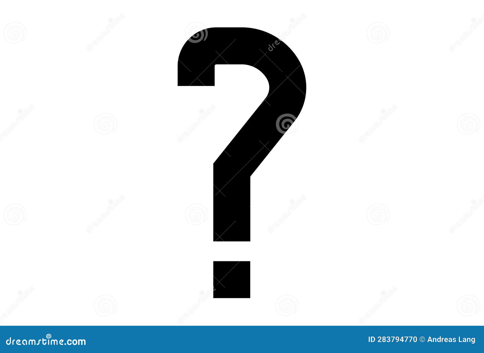 Question Mark Flat Icon Black Minimalistic Symbol Art App Web Sign ...