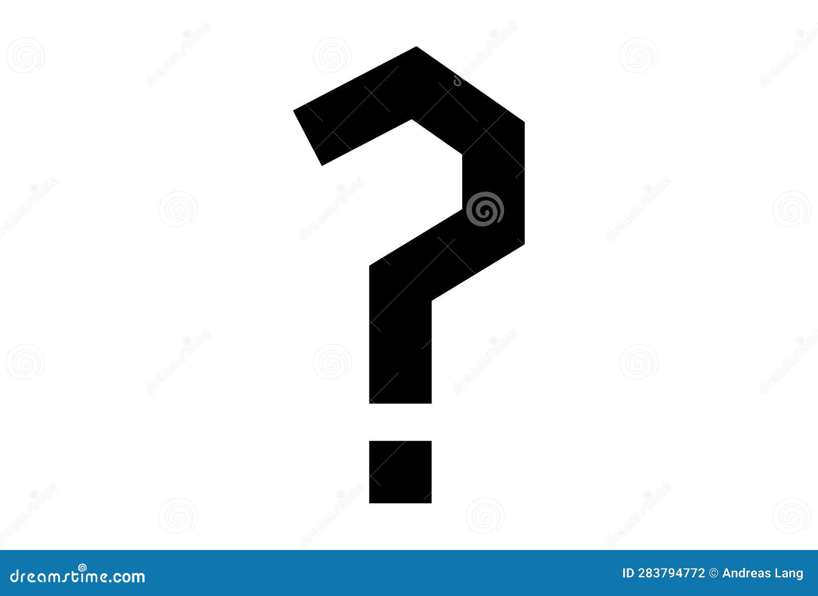 Question Mark Flat Icon Black Minimalistic Symbol Art App Web Sign ...