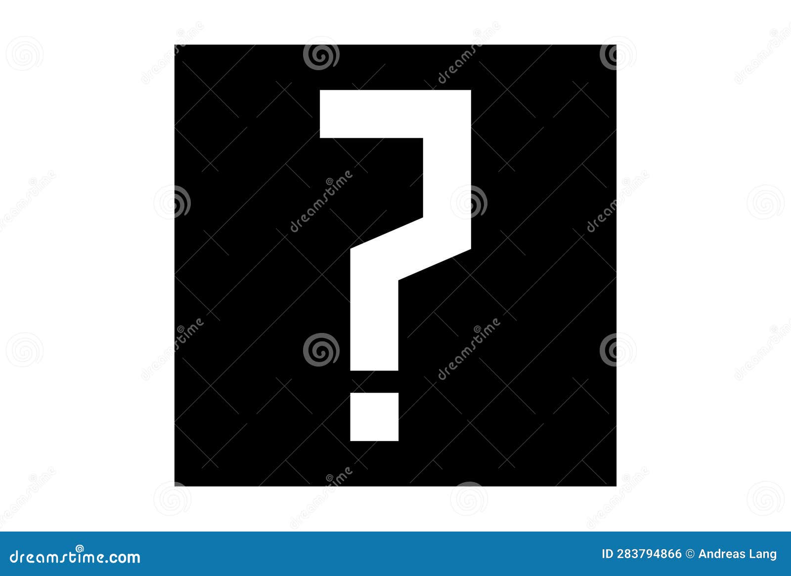 Question Mark Flat Icon Black Minimalistic Symbol Art App Web Sign ...